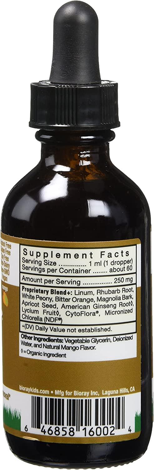 Bioray Kids NDF Pooper Bowel Mover & Toxin Removal Mango 2 fl oz (60 ml)