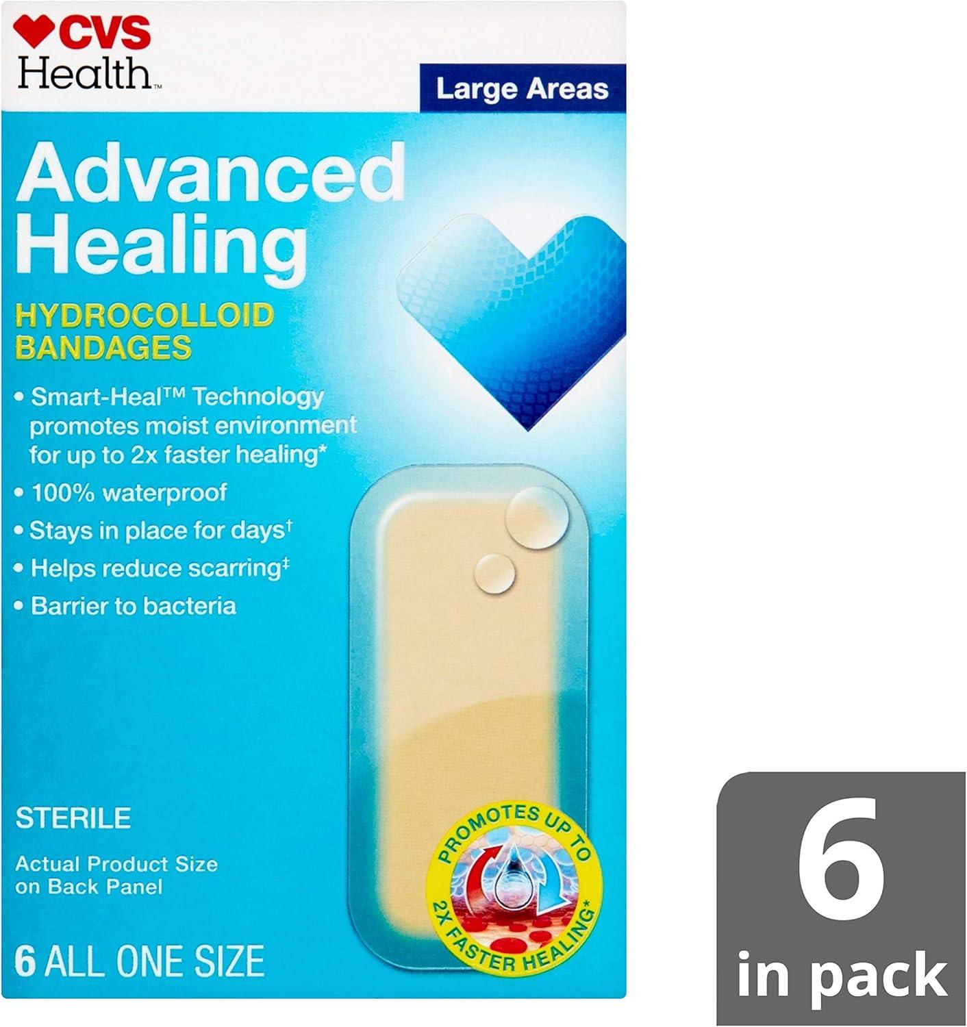 CVS Health Advanced Healing Hydrocolloid Bandages for Large Areas ...