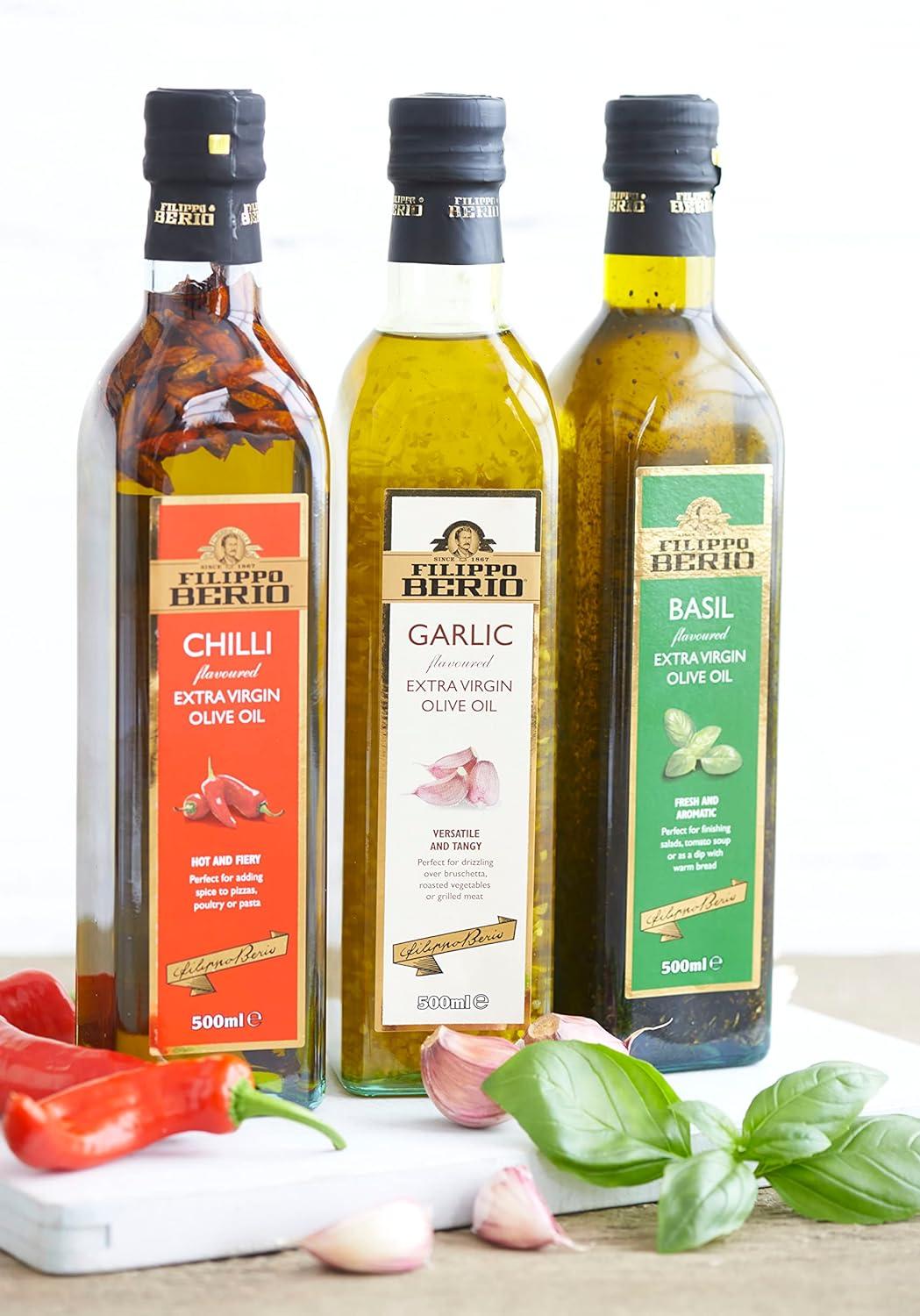 Filippo Berio Chilli Flavoured Olive Oil 250ml - Spicy Infused Cooking ...