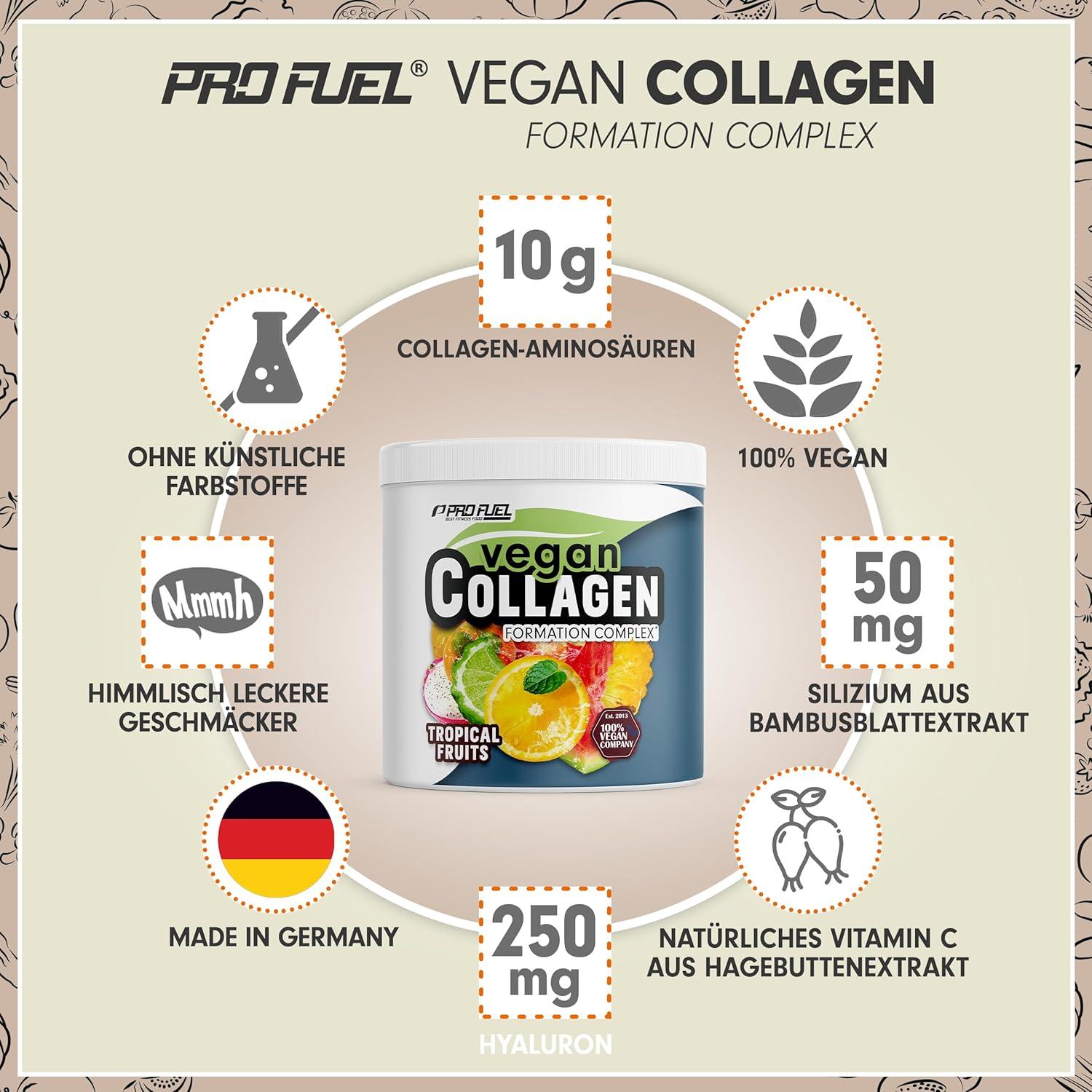 Vegan Collagen Powder with Hyaluronic Acid & Natural Vitamin C ...