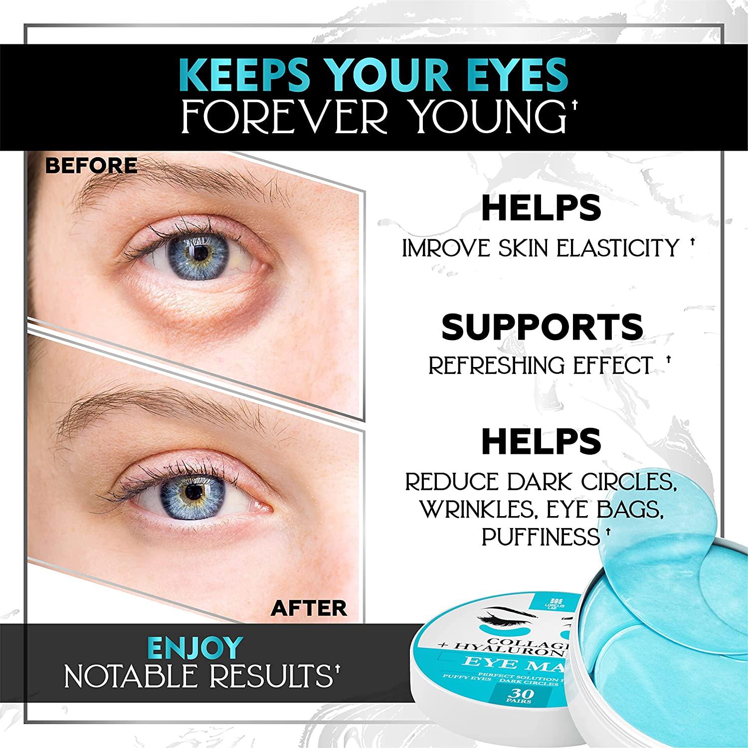 Hydrating Under Eye Mask for Puffy Eyes, Dark Circles, and Wrinkles ...