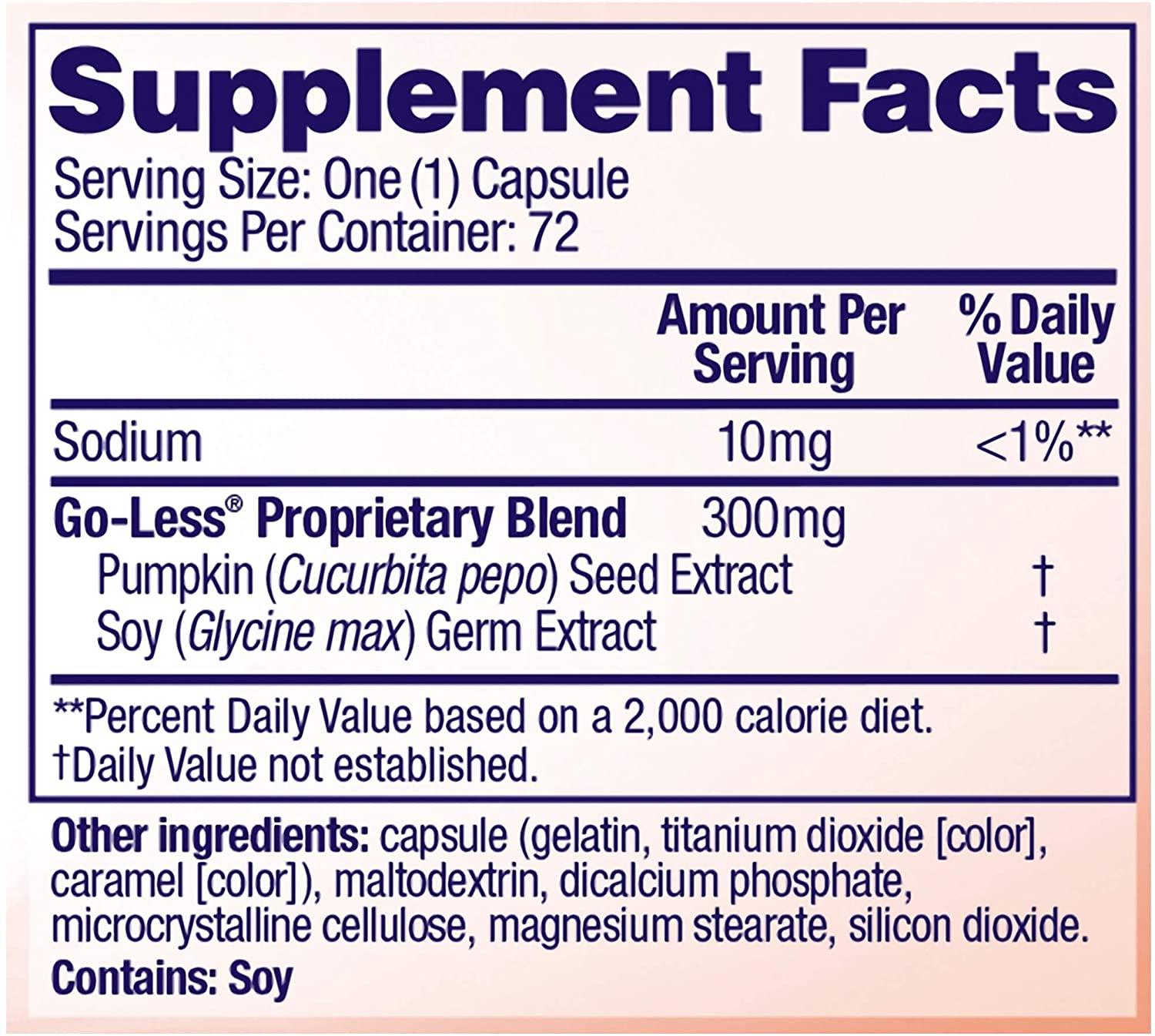 Azo Bladder Control with Go-Less | 72 Capsules - Optimal Urinary ...