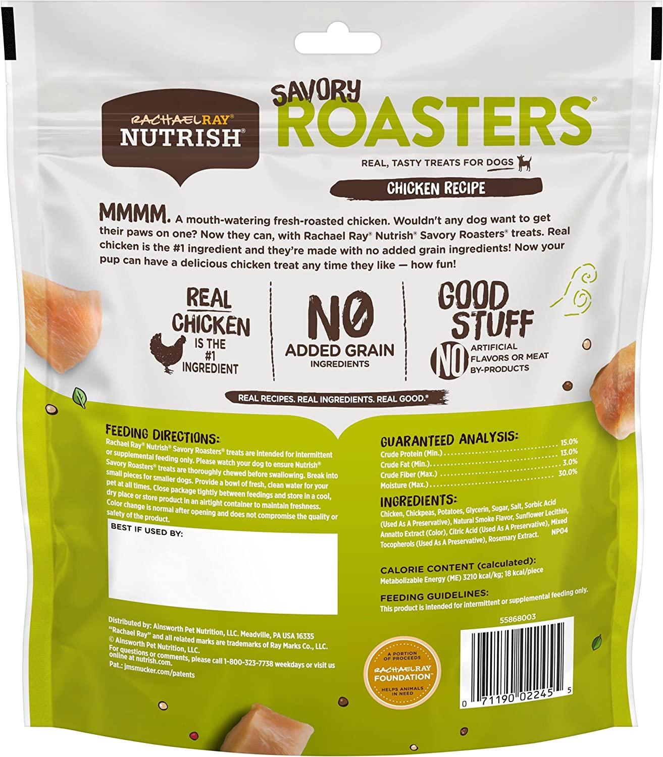 Rachael Ray Nutrish Real Meat Dog Treats Savory Roasters - Roasted ...