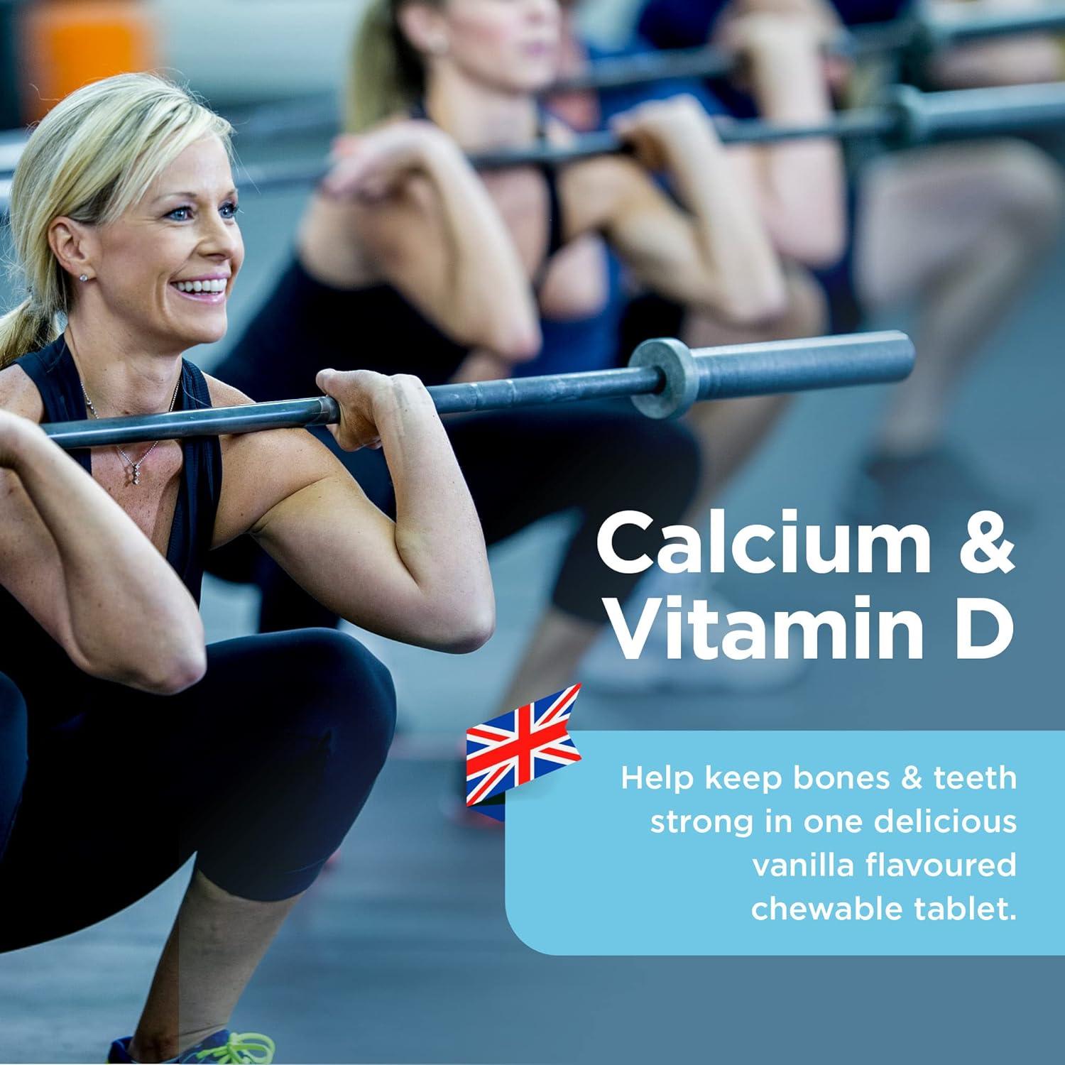 Healthspan Calcium & Vitamin D (240 Chewable Tablets) | High Strength ...