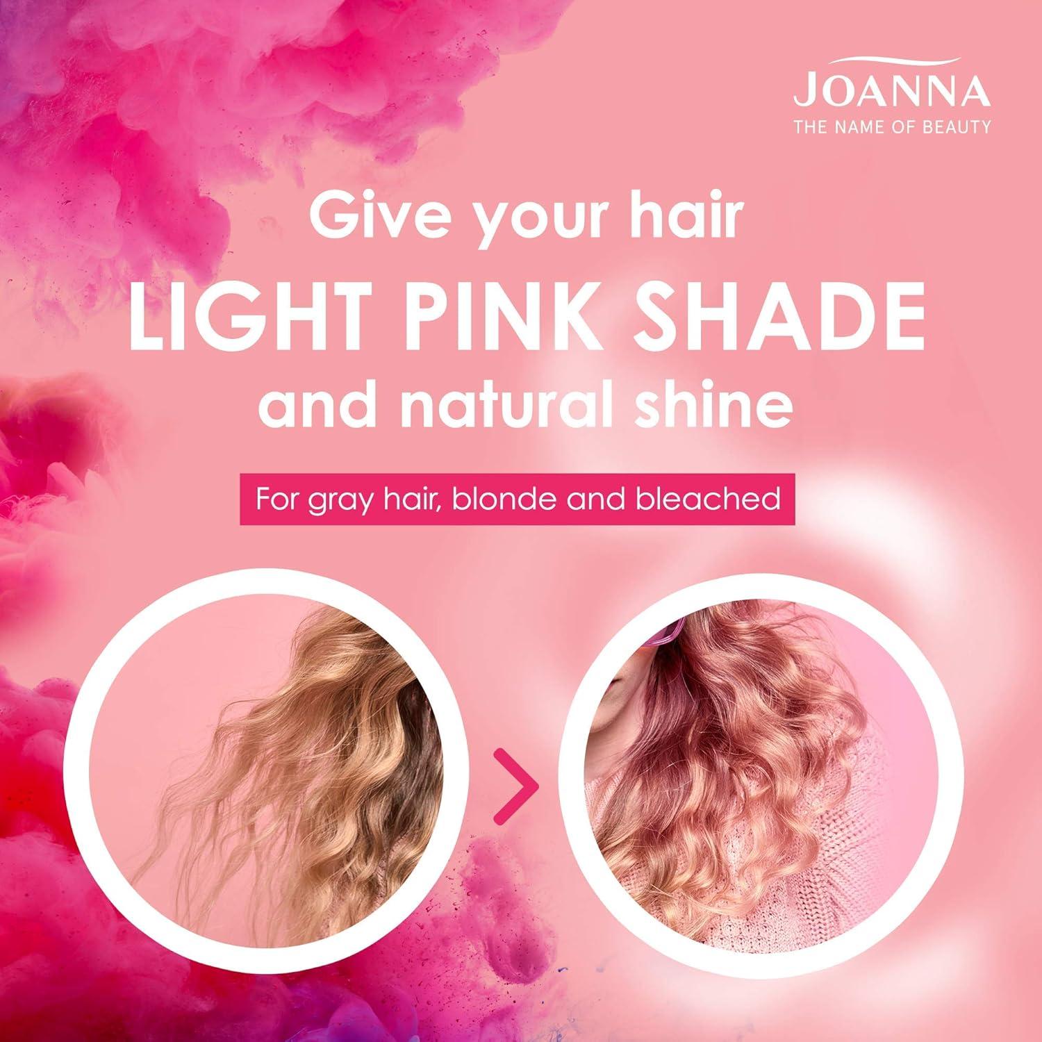 Joanna Ultra Color Pink Rinse for Blonde & Light Hair - Pastel Pink ...