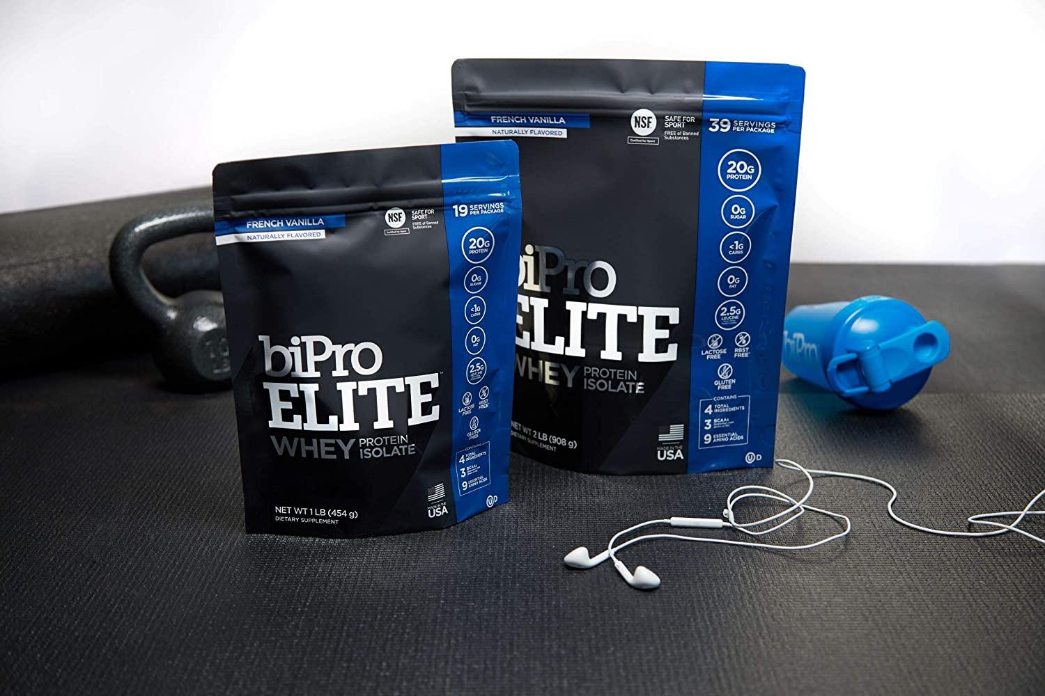 BiPro Elite French Vanilla Whey Protein Isolate 2lb - Sugar Free ...