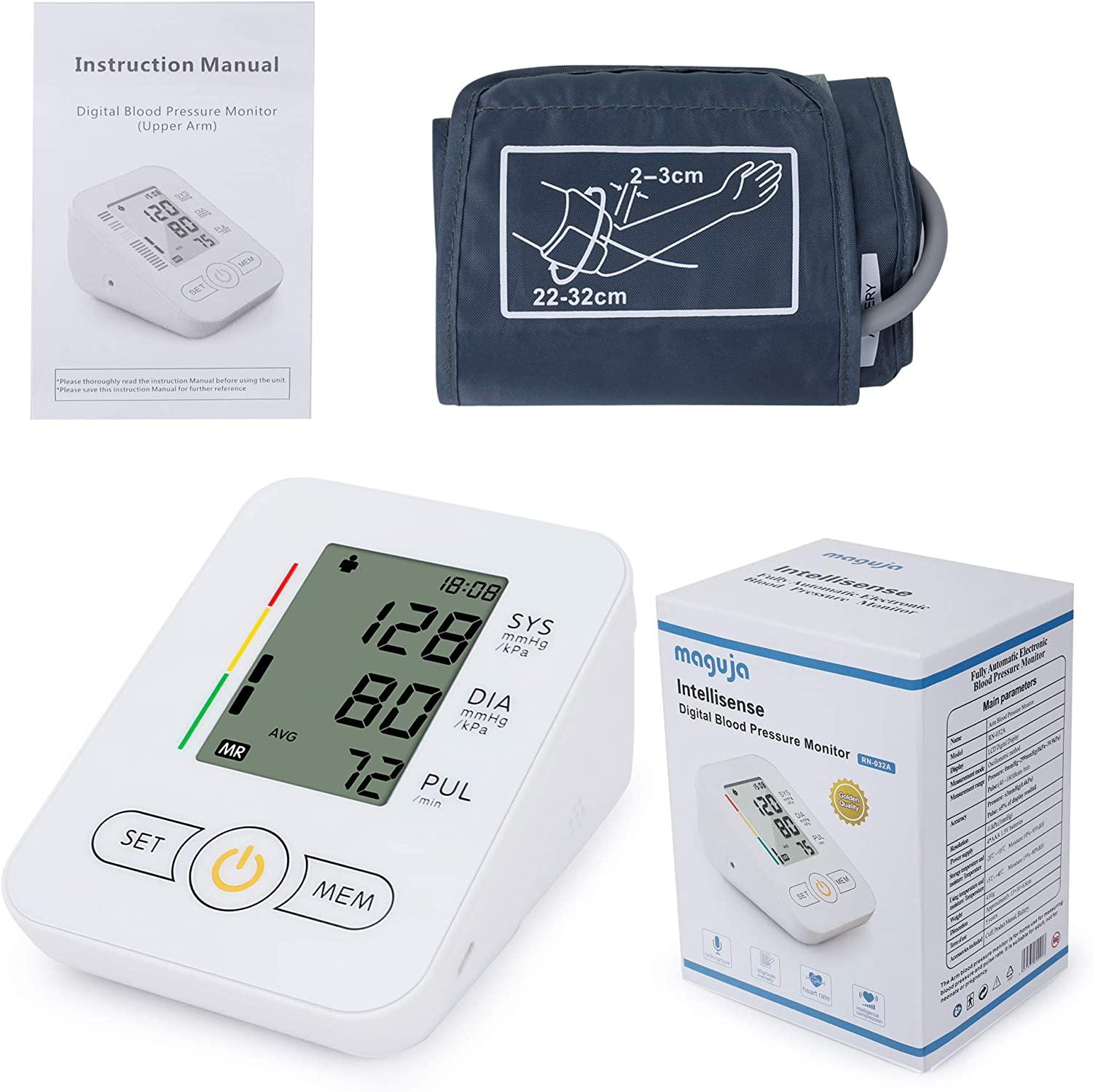 Extra Large Cuff Blood Pressure Monitor- Automatic Upper Arm with Wide ...