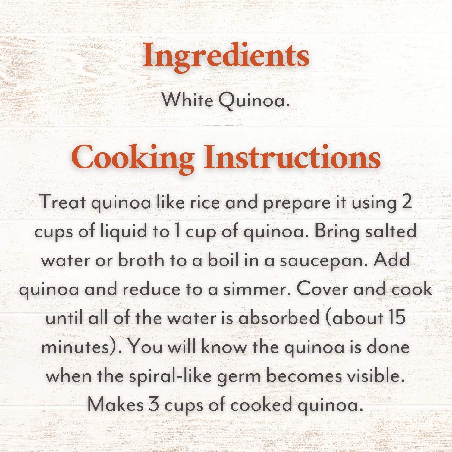 Roland Foods White Quinoa 5 lb - Pre-washed Specialty Imported Food ...
