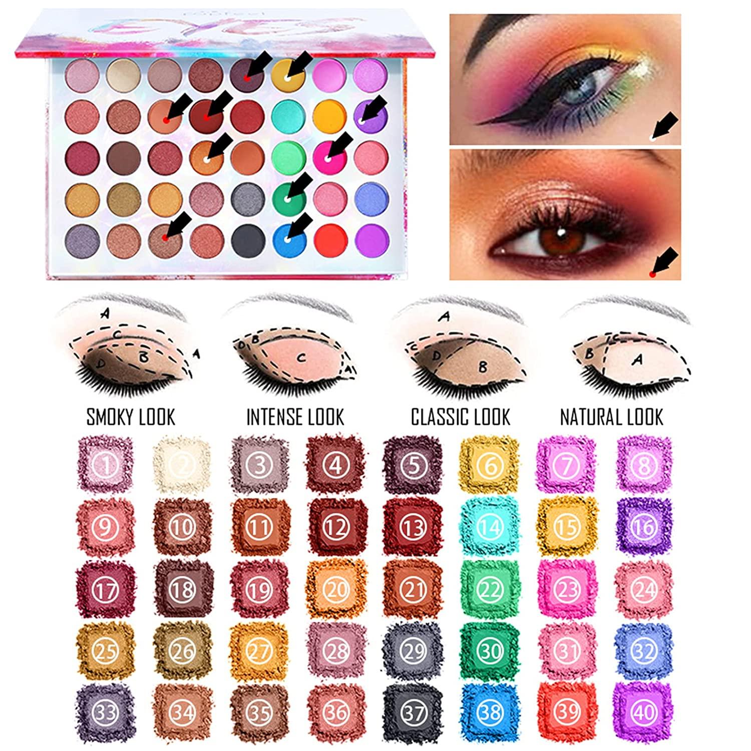 Pure Vie Holiday Gift Makeup Set - All-in-One Cosmetic Starter Bundle ...