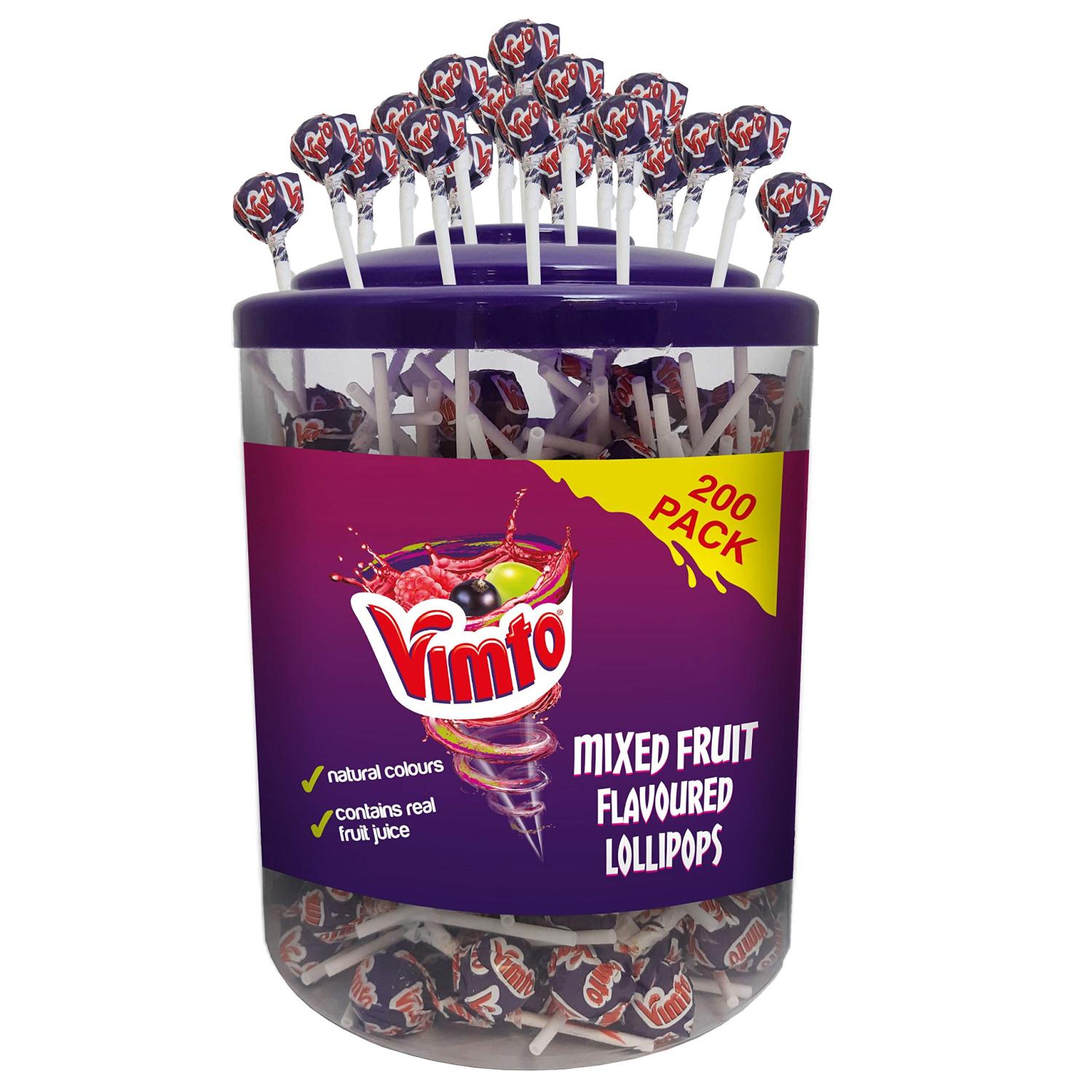 200 x Vimto Lollies - Fruit Flavoured Sweets | Buy Now with Express ...