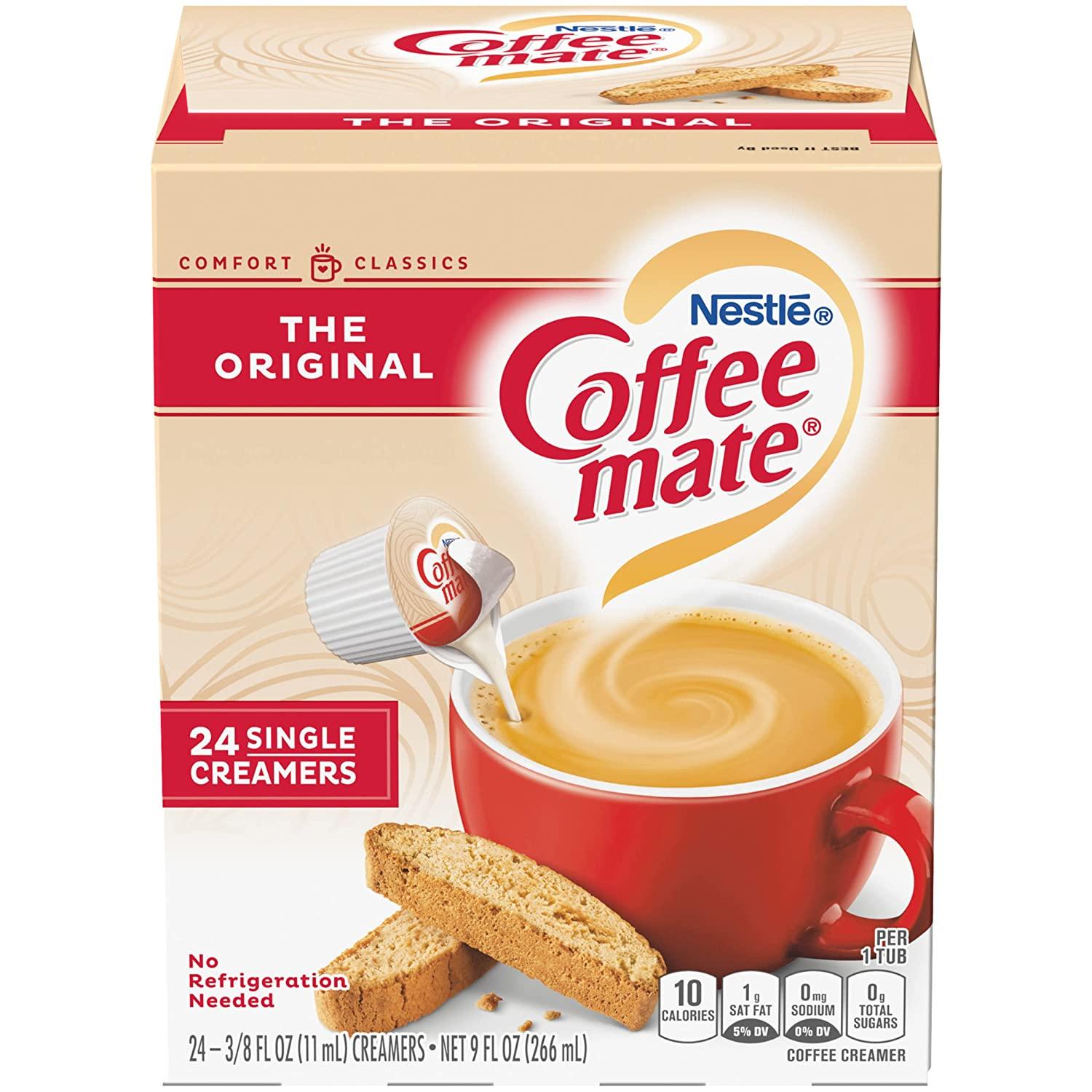 Nestle Coffee Mate Creamer Cups - Gluten-Free, Lactose-Free, Non-Dairy ...