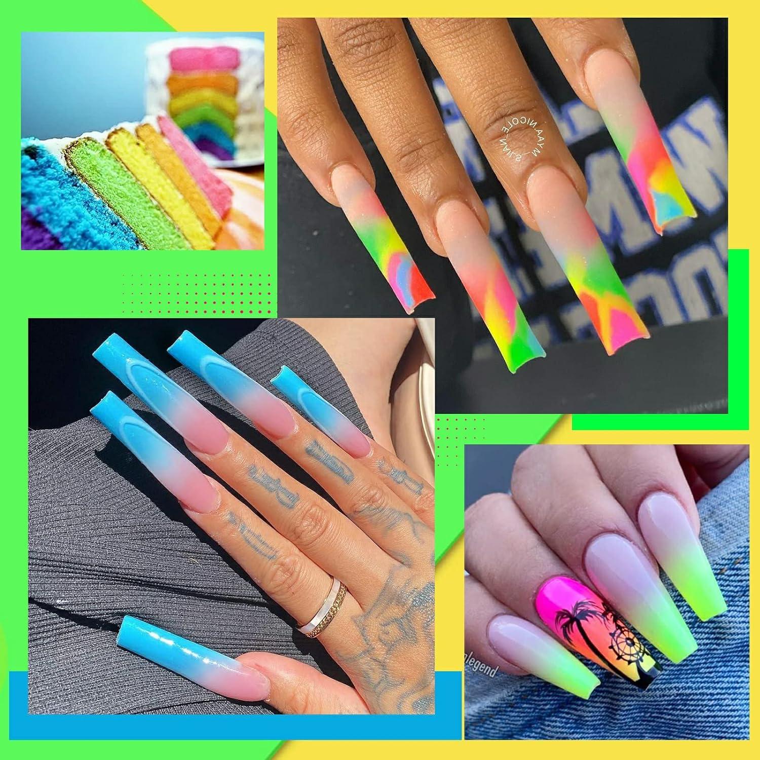 Ur Sugar Polygel Set Neon - 6 Color Nail Extension Gel Tubes | Green ...