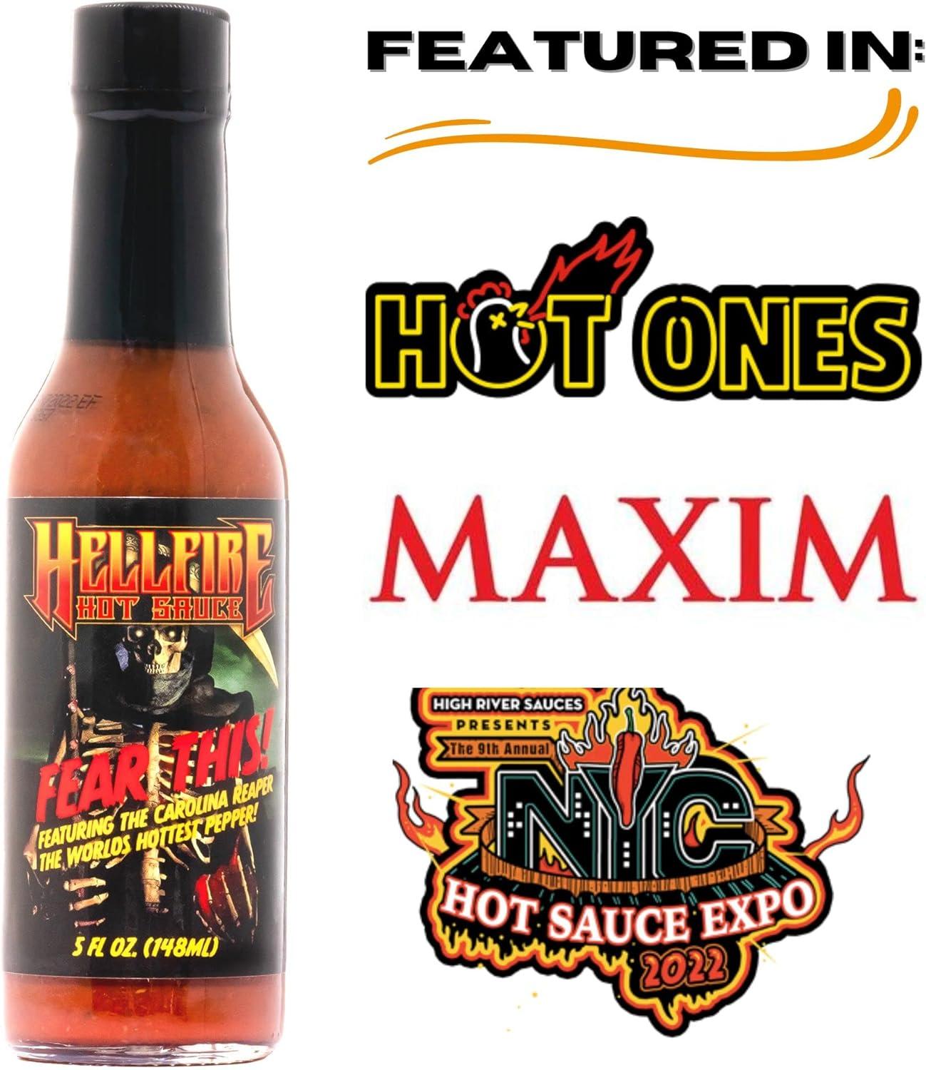Hellfire Fear This! Award Winning Carolina Reaper Hot Sauce 148ml | Buy ...