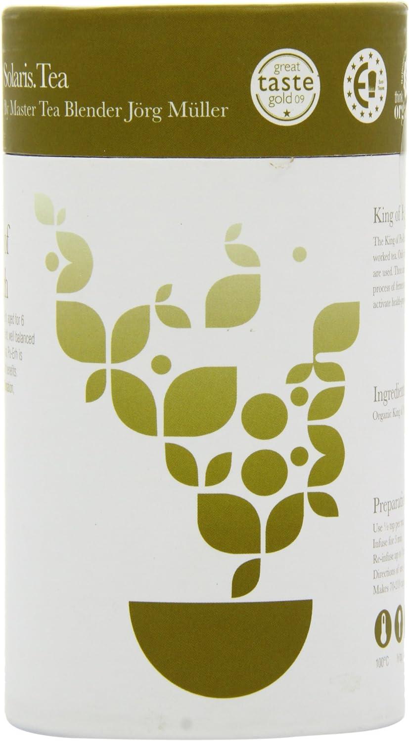 Organic Solaris Tea King of Pu Erh 100g Loose Whole Leaf Black Tea ...