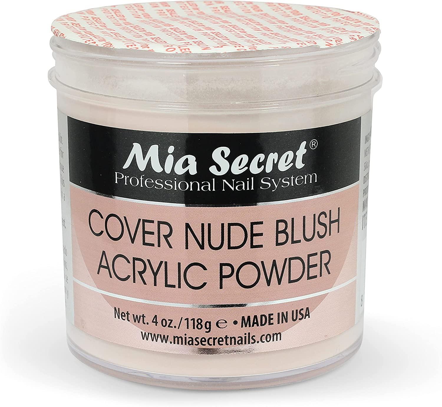 Mia Secret Cover Nude Blush Acrylic Powder 4oz - Professional Grade ...