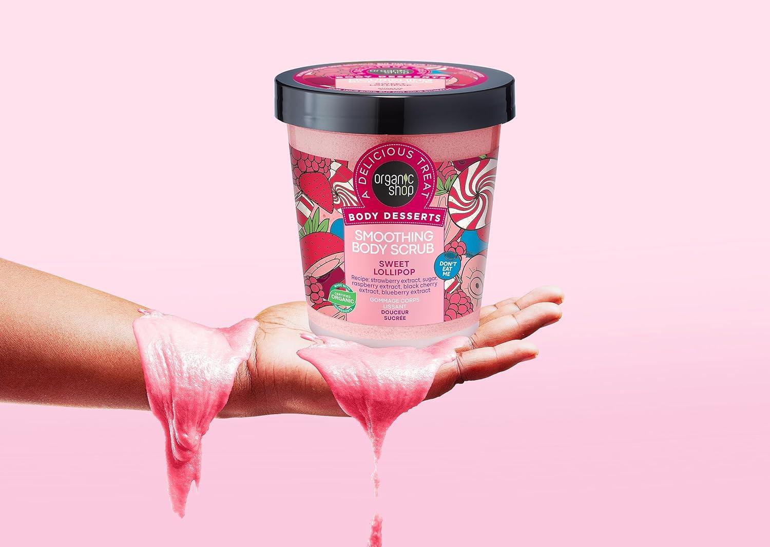 Organic Shop Sweet Lollipop Smoothing Body Scrub 450 ml - Body Desserts ...
