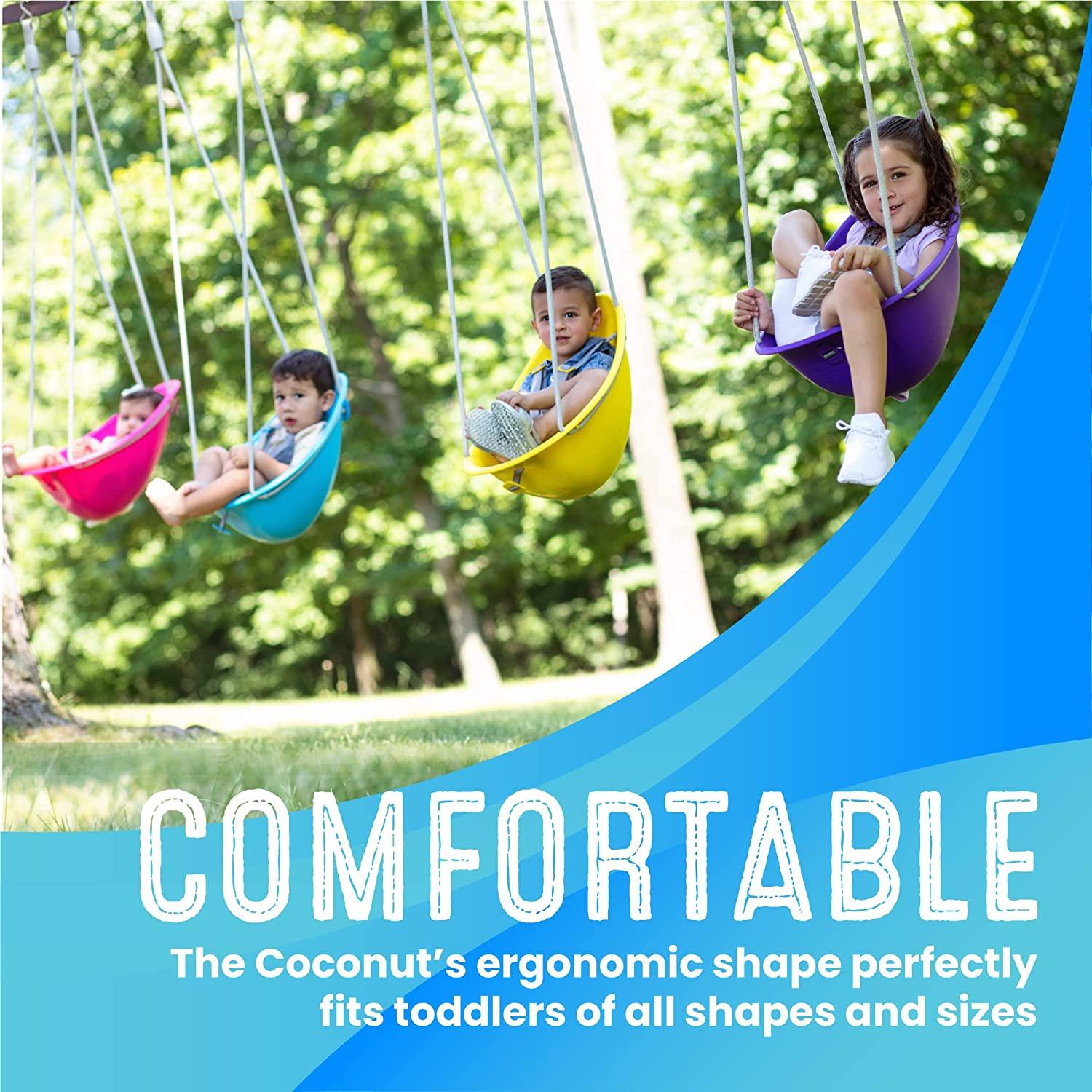 Swurfer Coconut: Premium Baby Swing with Blister-Free Rope and Safety ...