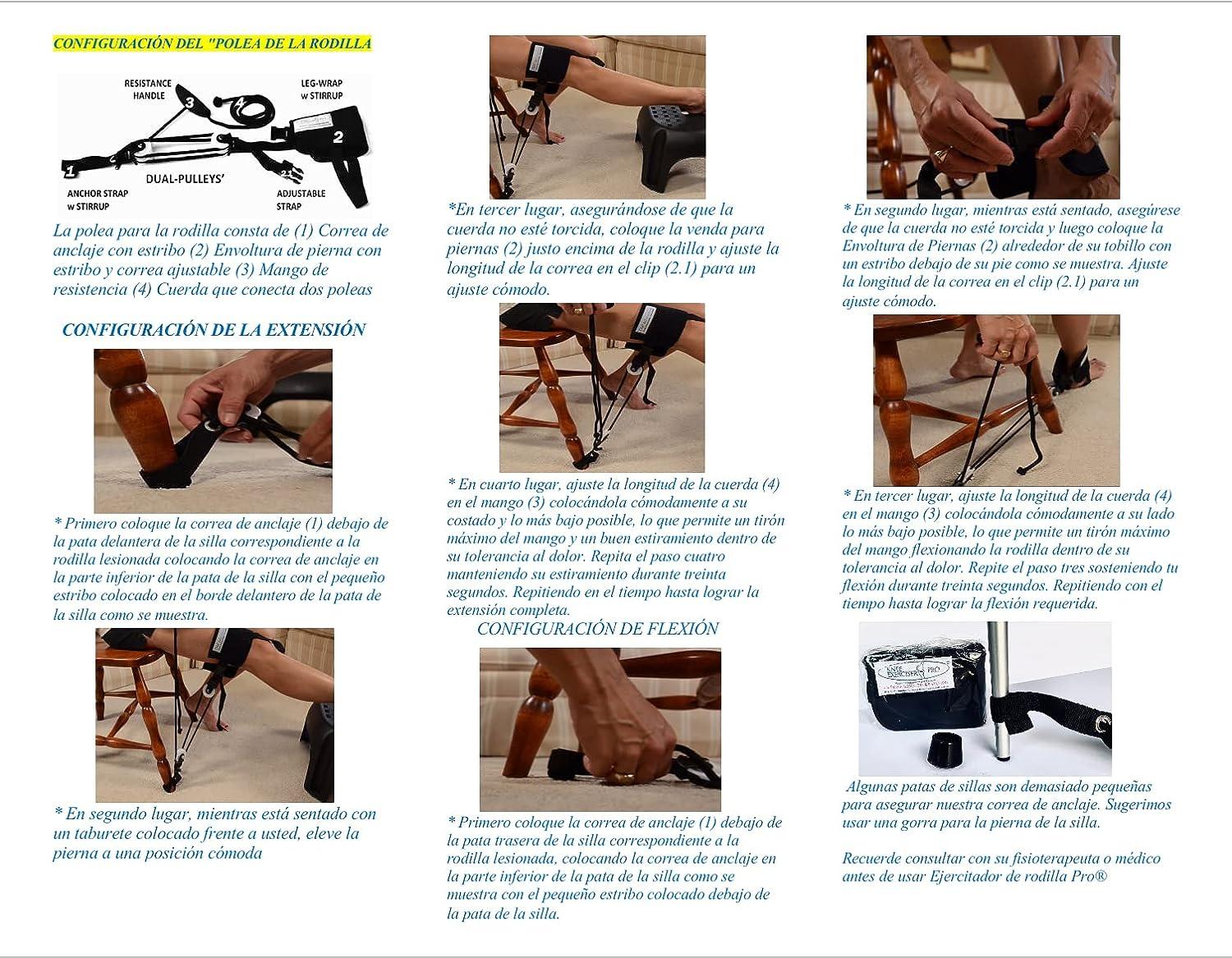 Knee Exerciser Pro Dual Pulley for Knee Replacement Therapy and ...