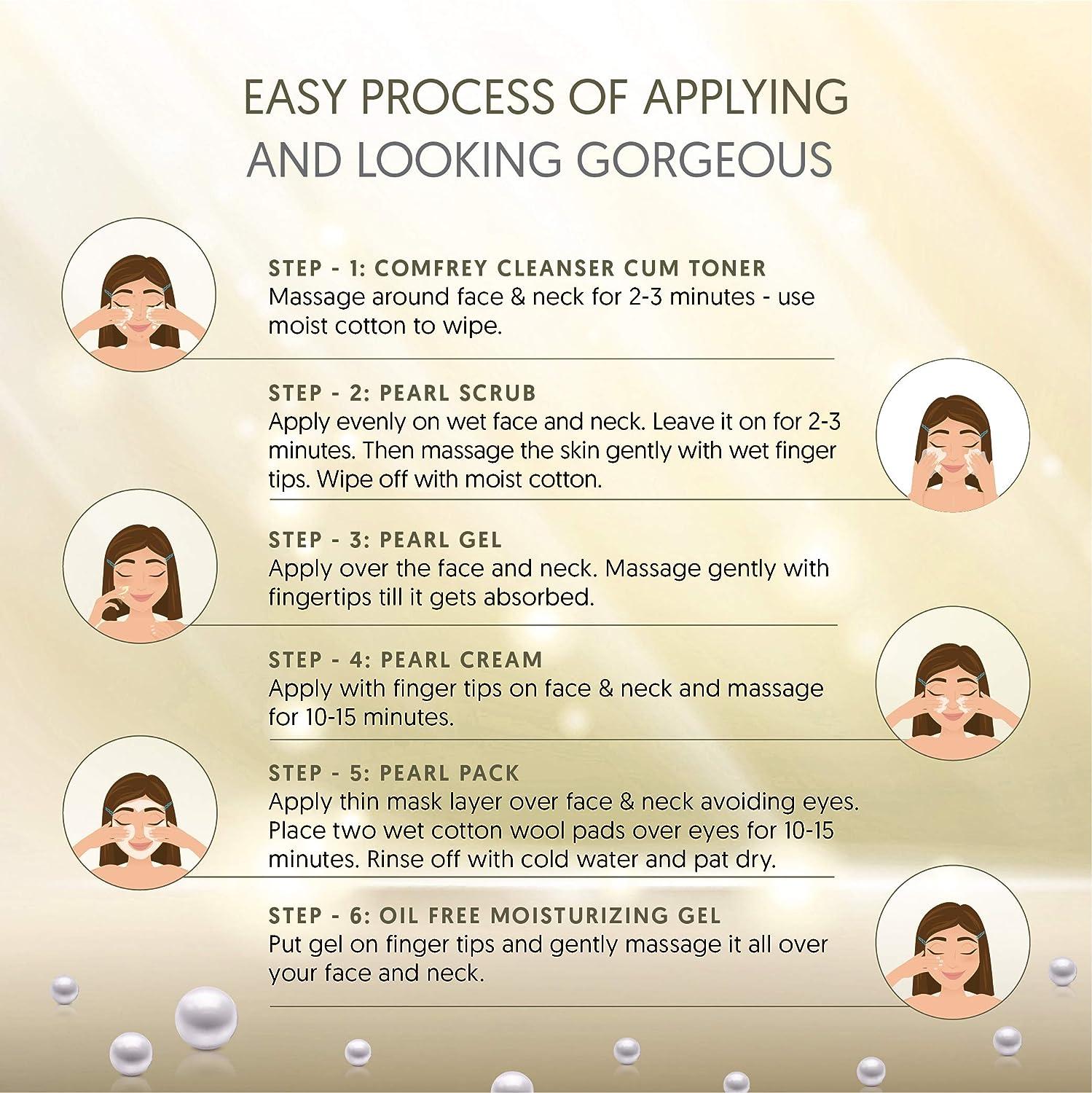 VLCC Natural Sciences Pearl Facial Kit - Brighten & Rejuvenate Your ...