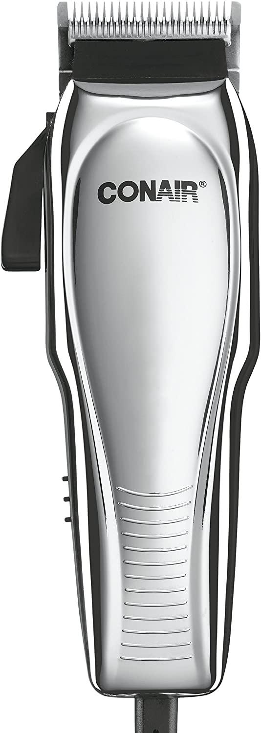 Conair Custom Cut 21-Piece Hair Clipper Chrome - Professional Grade ...