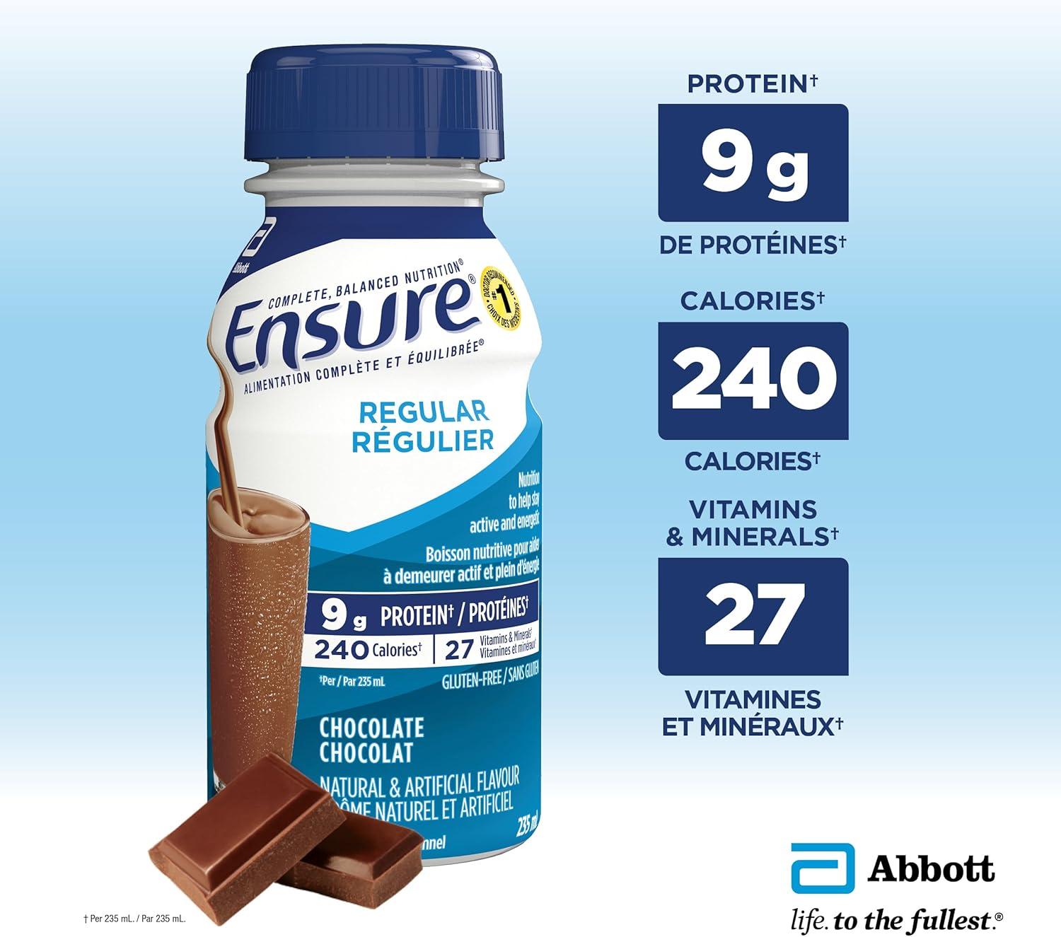 Ensure Regular Nutritional Supplement Shake Value Pack Nutrition To ...