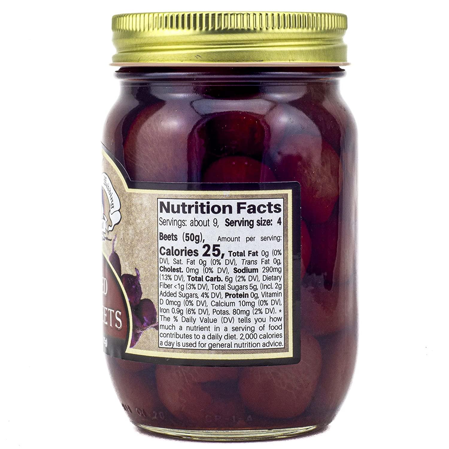 Amish Wedding All Natural Pickled Baby Beets 15oz - Pack of 2 ...