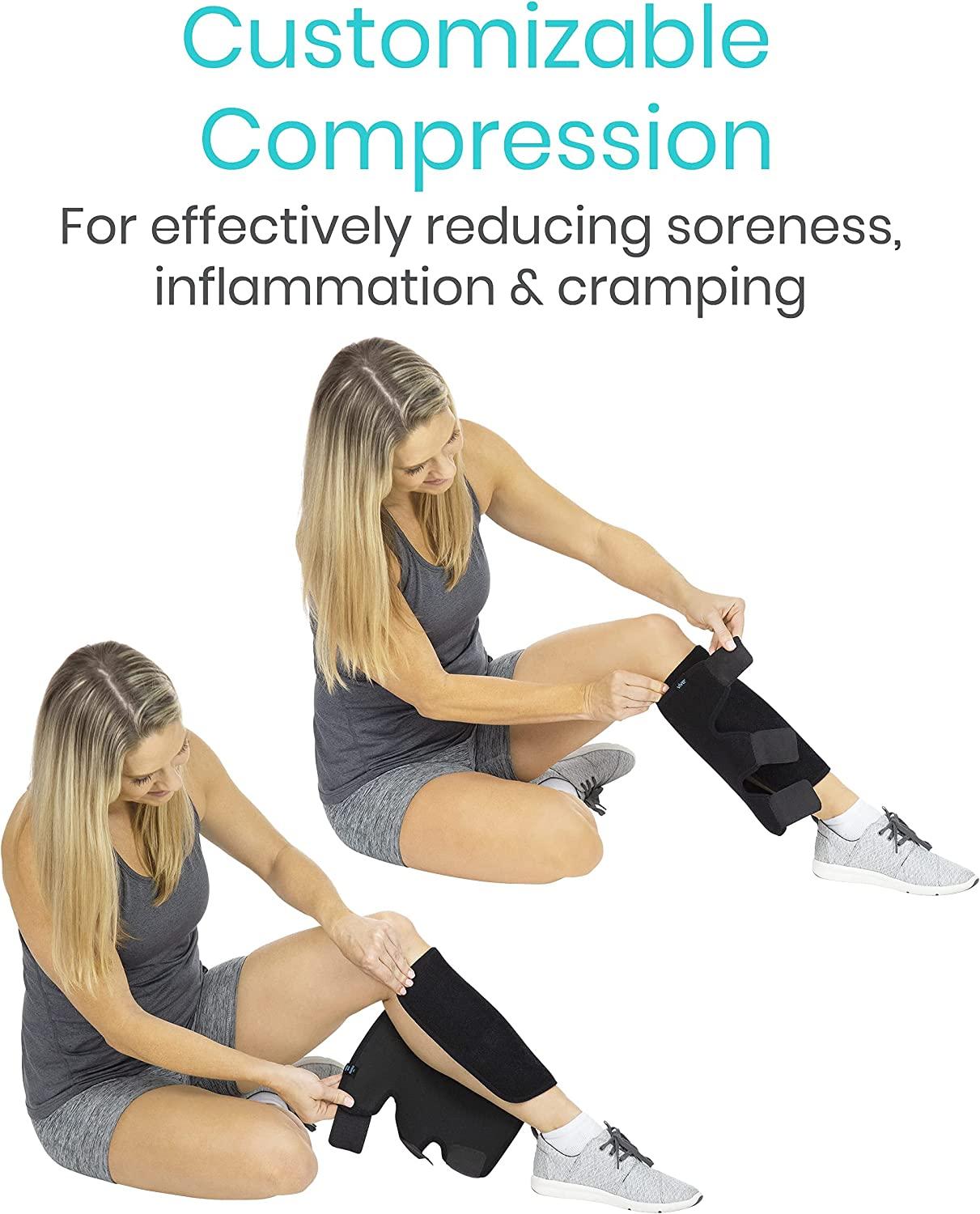 Vive Calf Brace - Adjustable Shin Splint Support for Men and Women ...