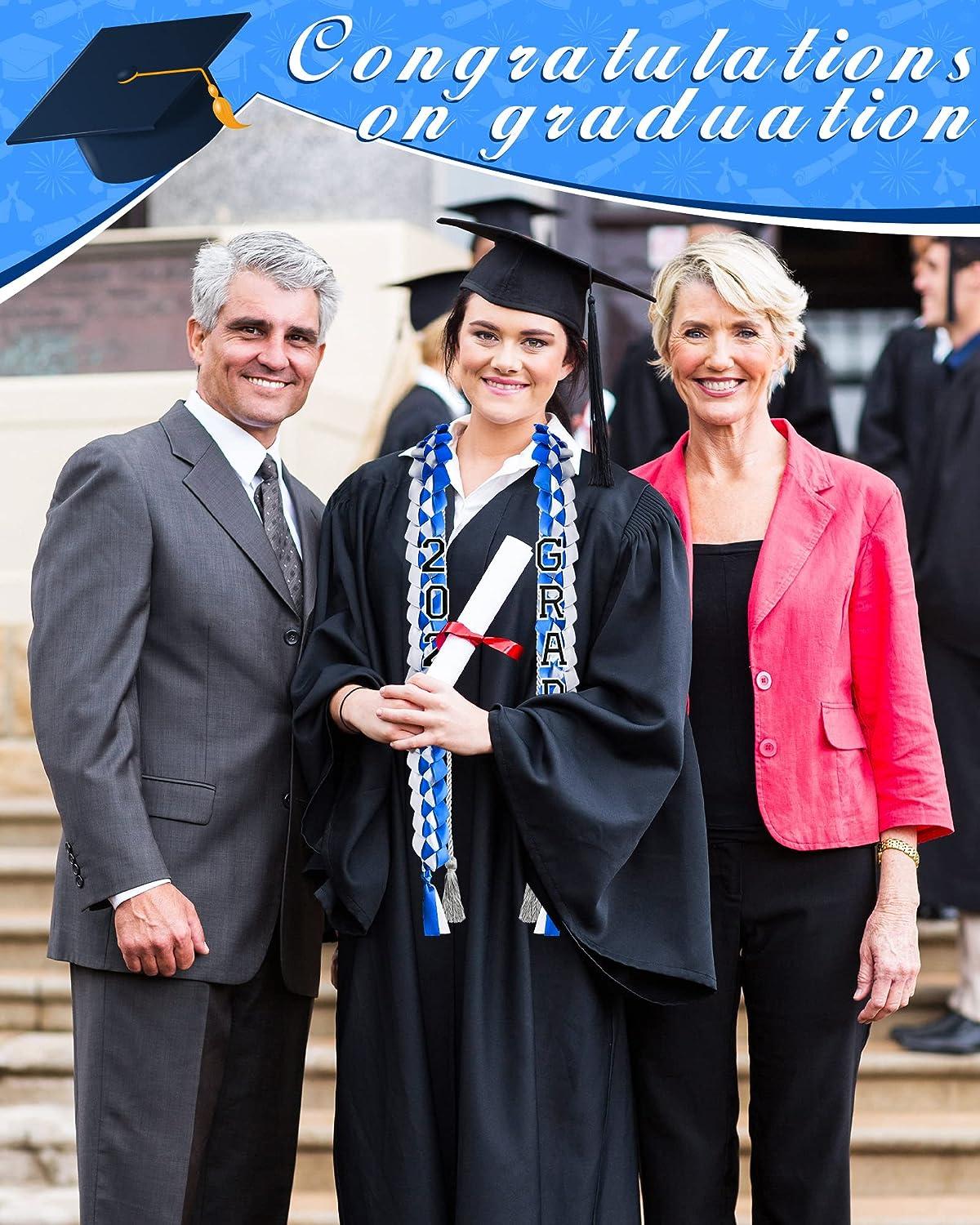 10-Piece Graduation Ribbon Lei Set for Class of 2023 | Handmade Braided ...