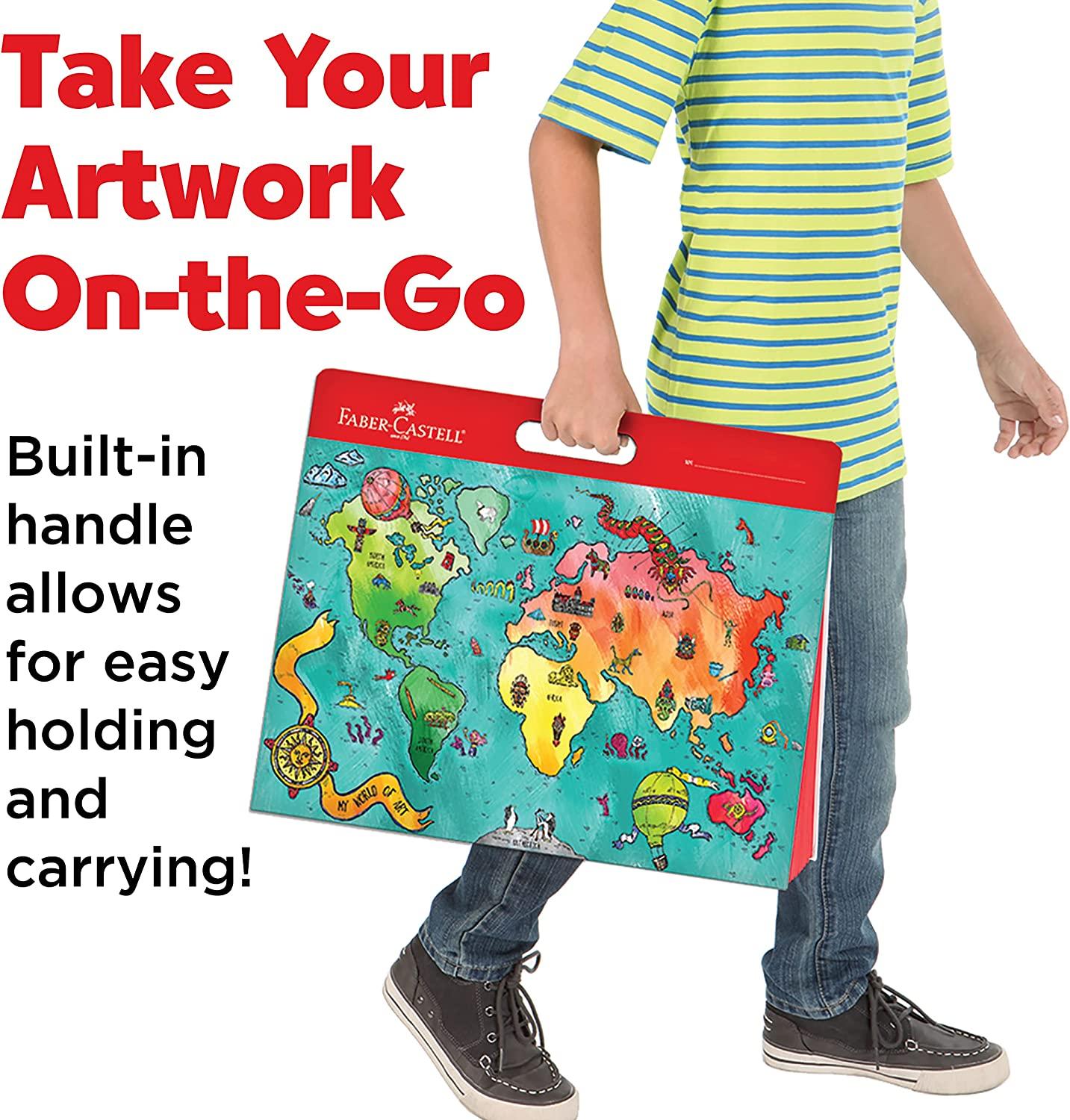 Faber-Castell Kids Art Portfolio - 8 Expandable Folder Pockets for ...