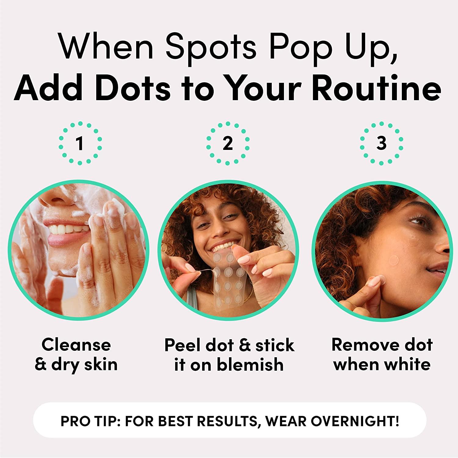 Dots For Spots Pimple Patches Easy To Use Translucent Hydrocolloid dots-for-spots-pimple-patches-easy-to-use-translucent-hydrocolloid