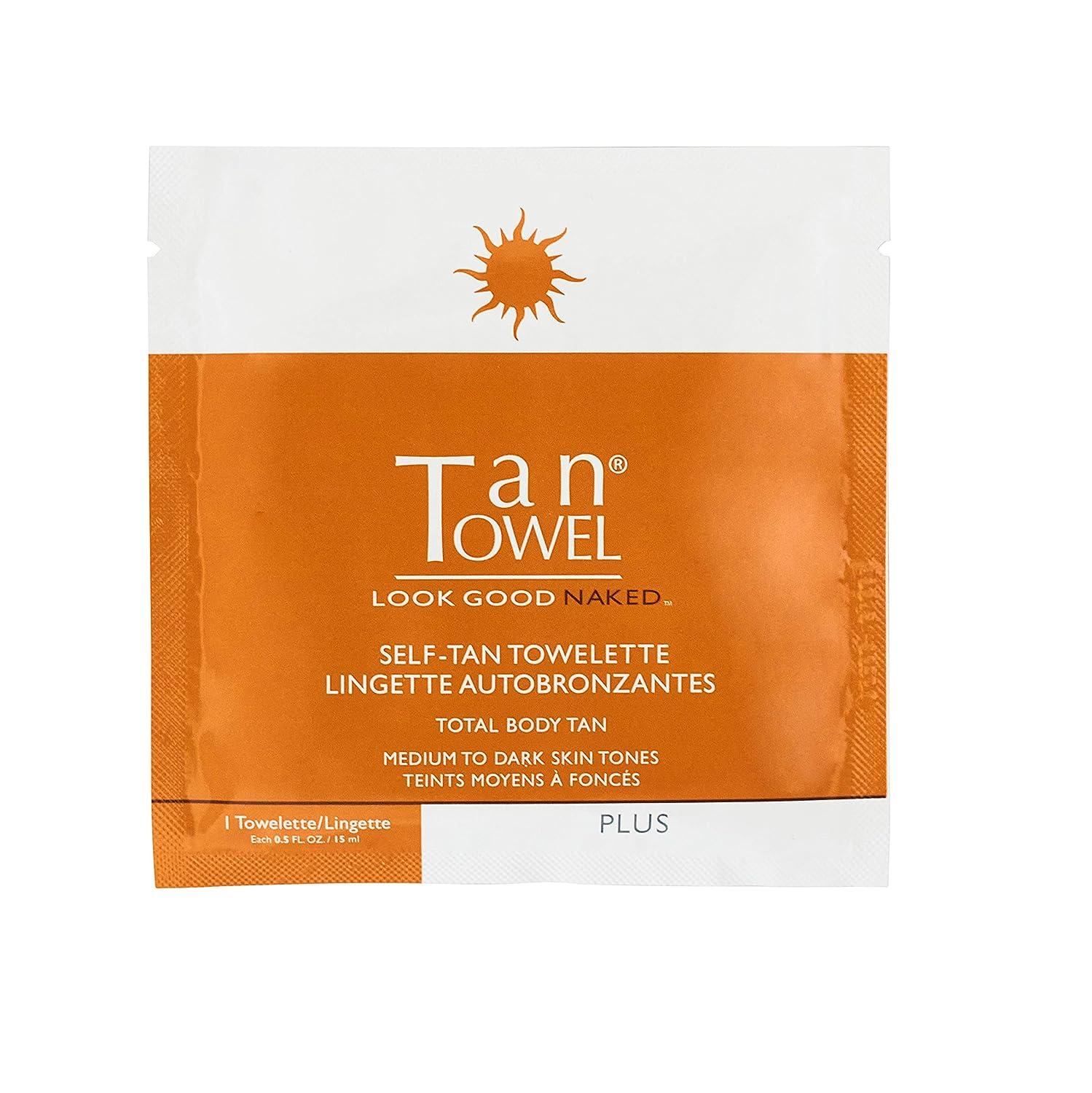 Tan Towel Plus Self-Tan Towelette Full Body 5 Count (Pack of 1)