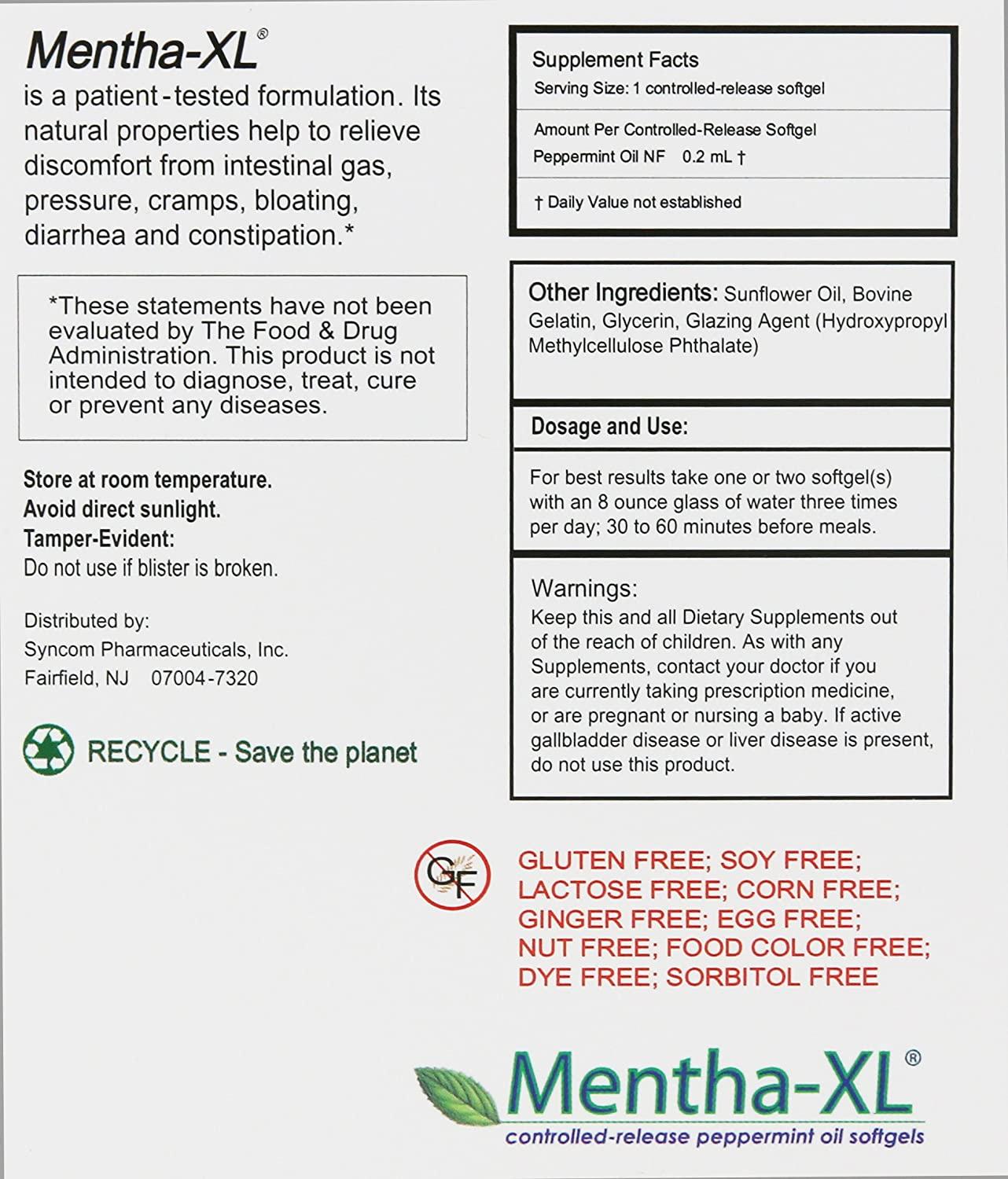 Mentha-XL 84ct Softgels for IBS - Gastroenterologist Recommended | Buy Now with Express ...