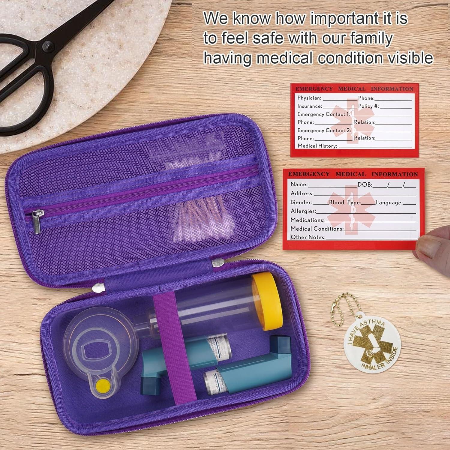 YouKnow Travel Carrying Case for Asthma Inhaler | Inhaler Spacer ...