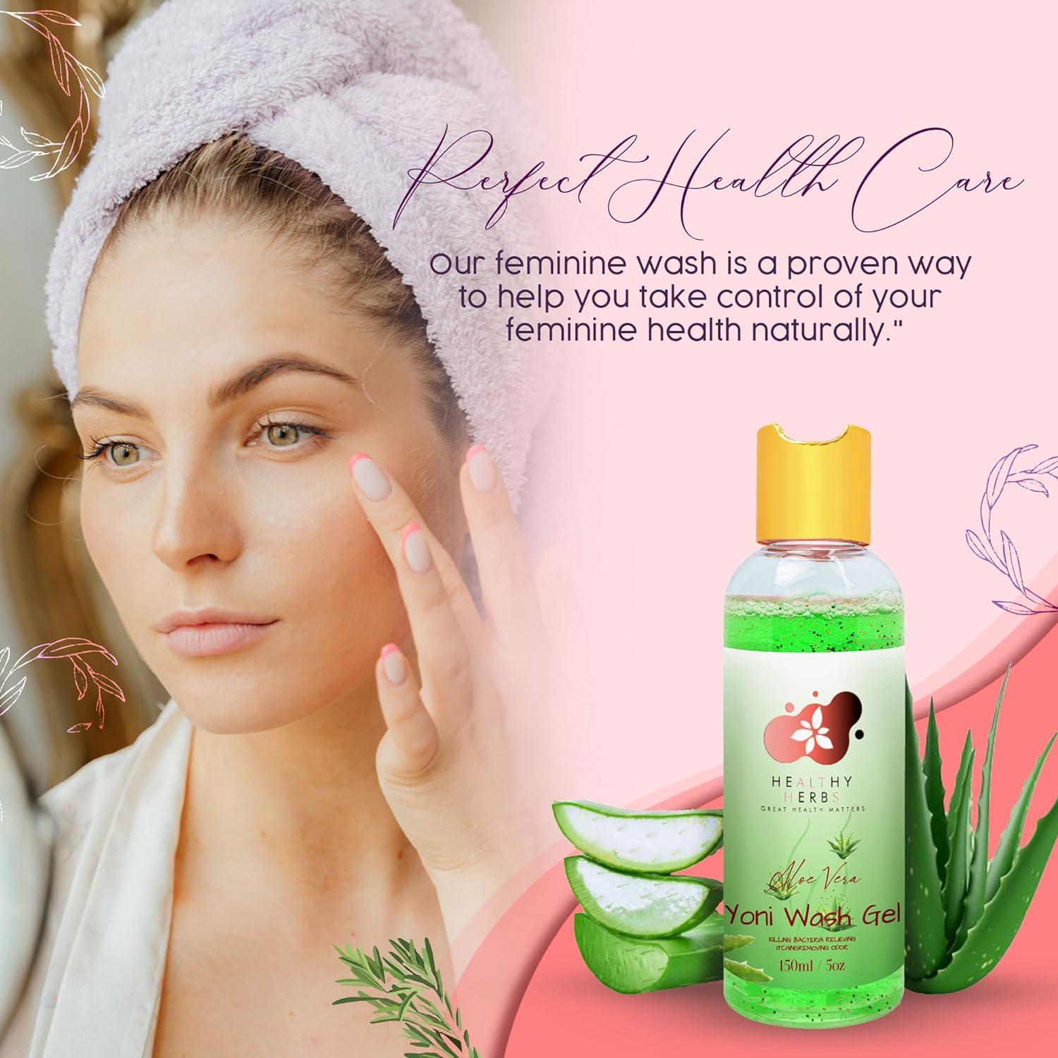 Yoni Feminine Care Gel Wash (5 oz) - pH Balanced Hygiene Odor Cleanse ...