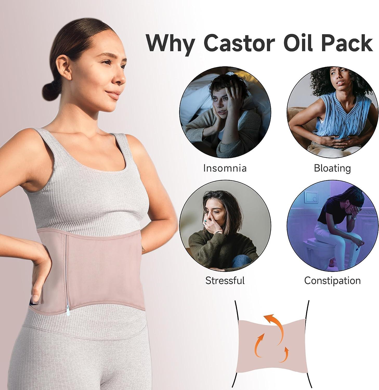 Reusable Organic Castor Oil Pack Compress for Liver Detox and ...