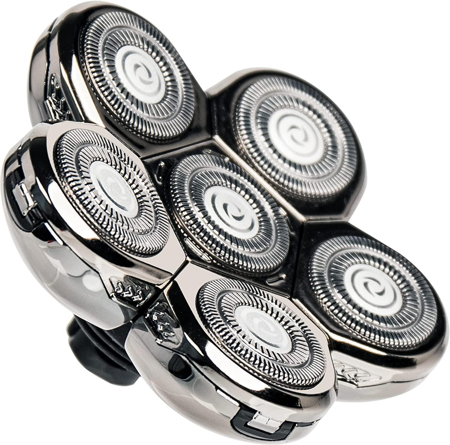 AidallsWellup 6D Blade Refills for Electric Head Shaver - Metallic ...