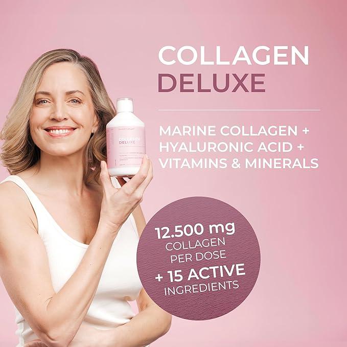Swedish Collagen - 12500mg Collagen Deluxe 500ml I Hydrolyzed Marine ...