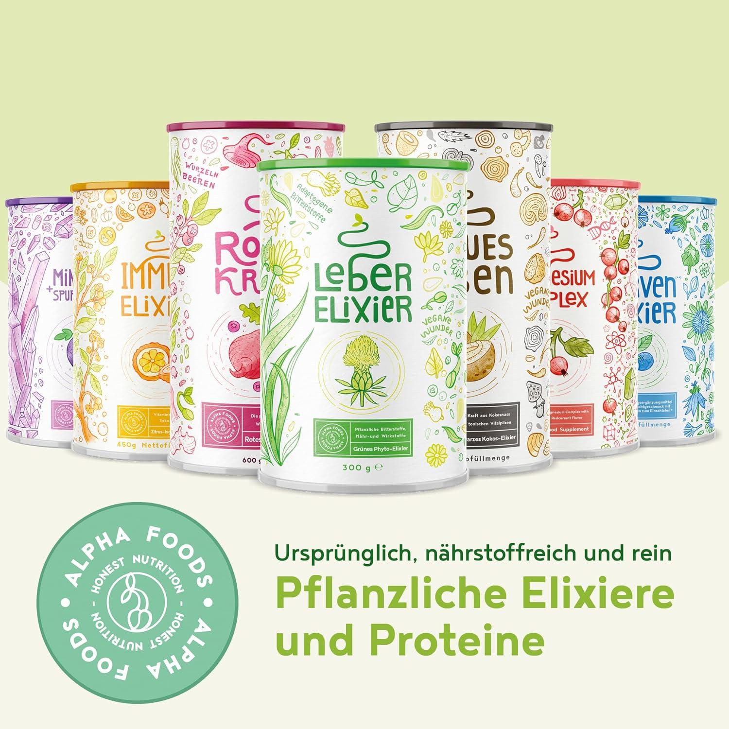 Alpha Foods Liver Complex Elixir | Nutrient-Rich Superfood with Wheat Grass Spirulina ...