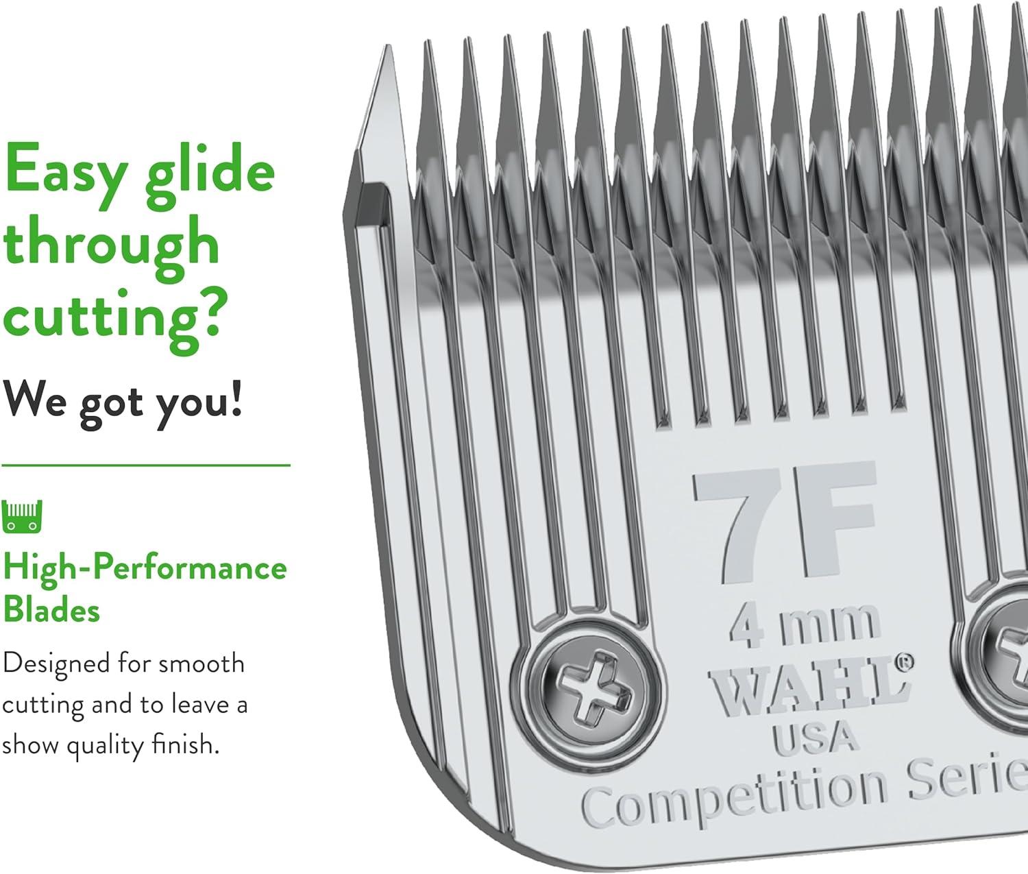 Wahl Competition Blade Number 7F Full Tooth Blade Set Competition 3.8mm ...