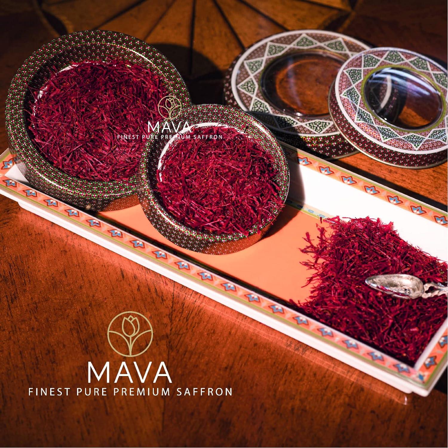 Premium Pure Saffron Threads - 5 Grams | Red & Large | 100% Real ...