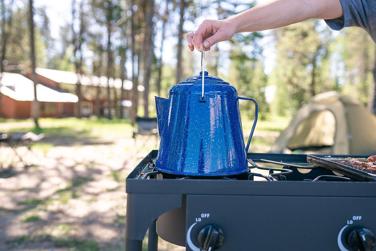 Stansport 20 Cup Blue Coffee Pot - Durable Camping Gear for Outdoor ...