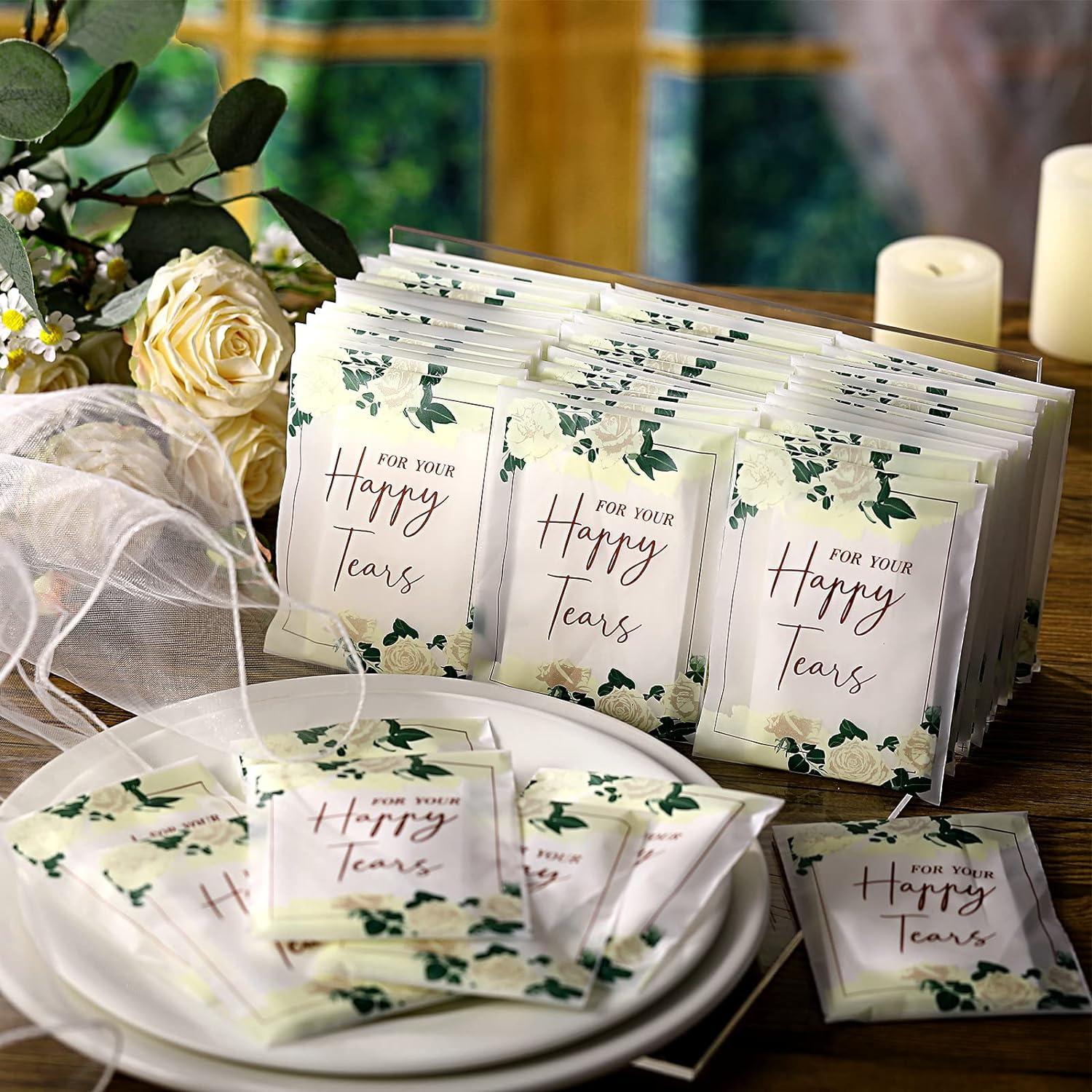 80 Pcs Wedding Tissues Packs for Guests - Bulk Individual Facial ...