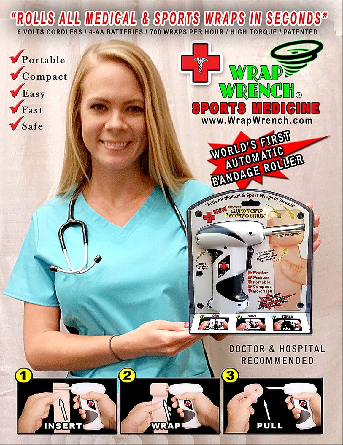 Wrap Wrench - Professional Sports & Medical Bandage Roller White | Buy ...