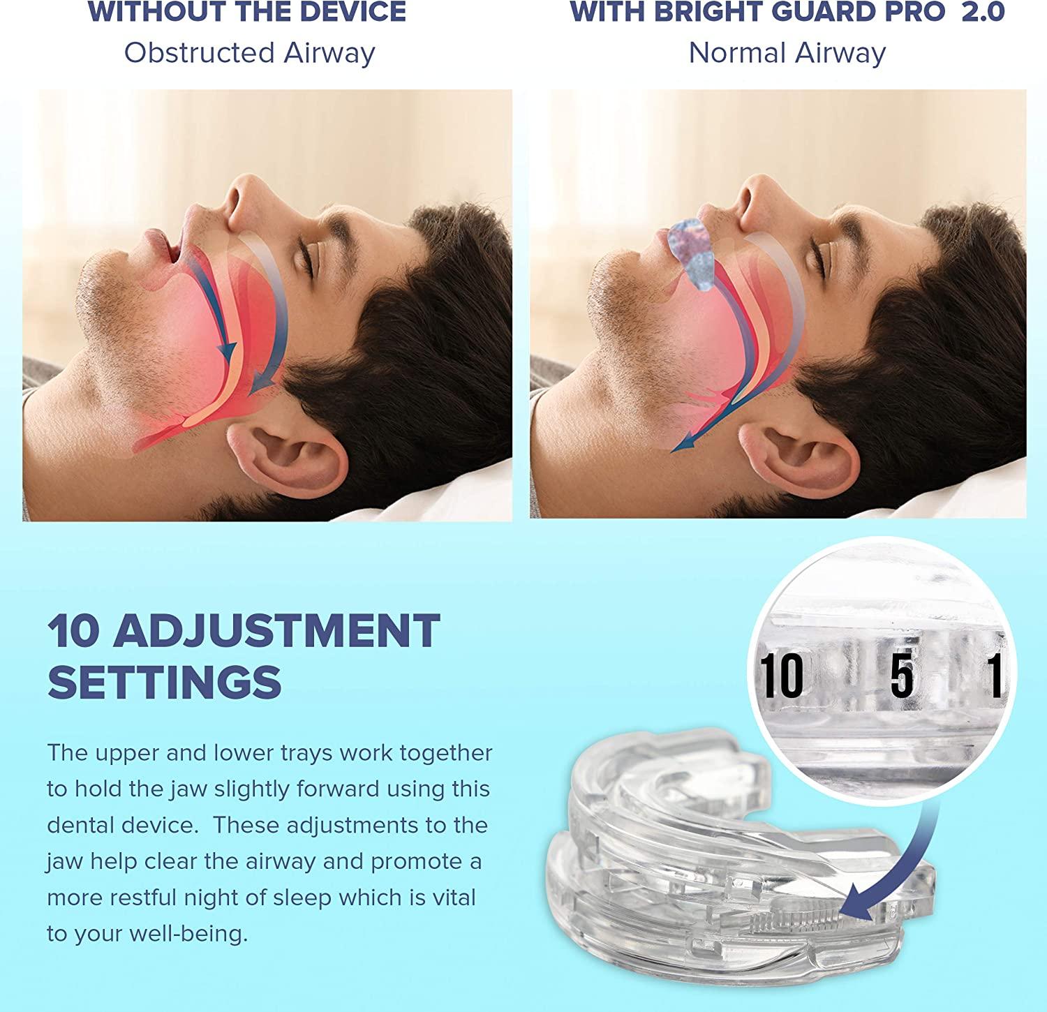 Bright Guard 2.0 Adjustable Night Sleep Aid Bruxism Mouth Guard | Buy ...