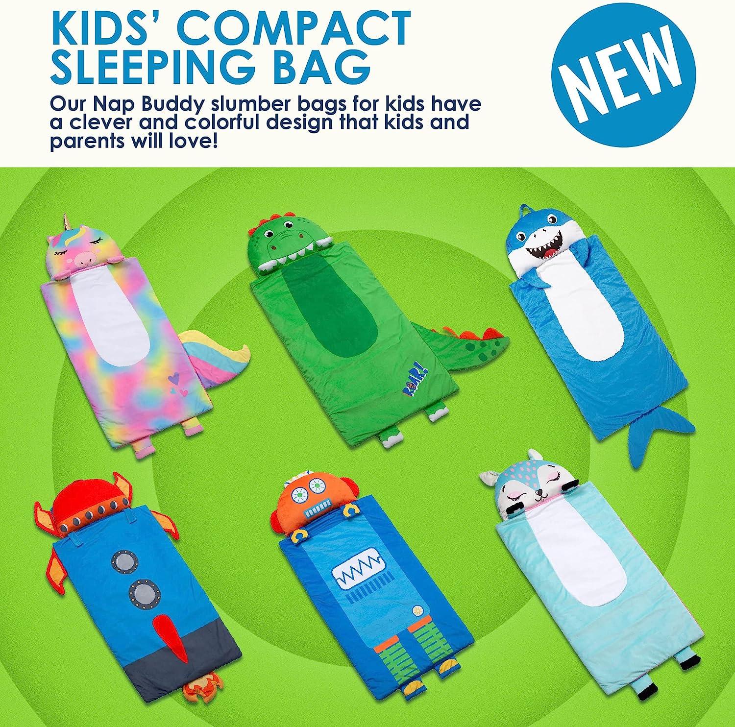 Kids Nap Buddies Unicorn Preschool Nap Mat & Sleeping Bag with Pillow ...