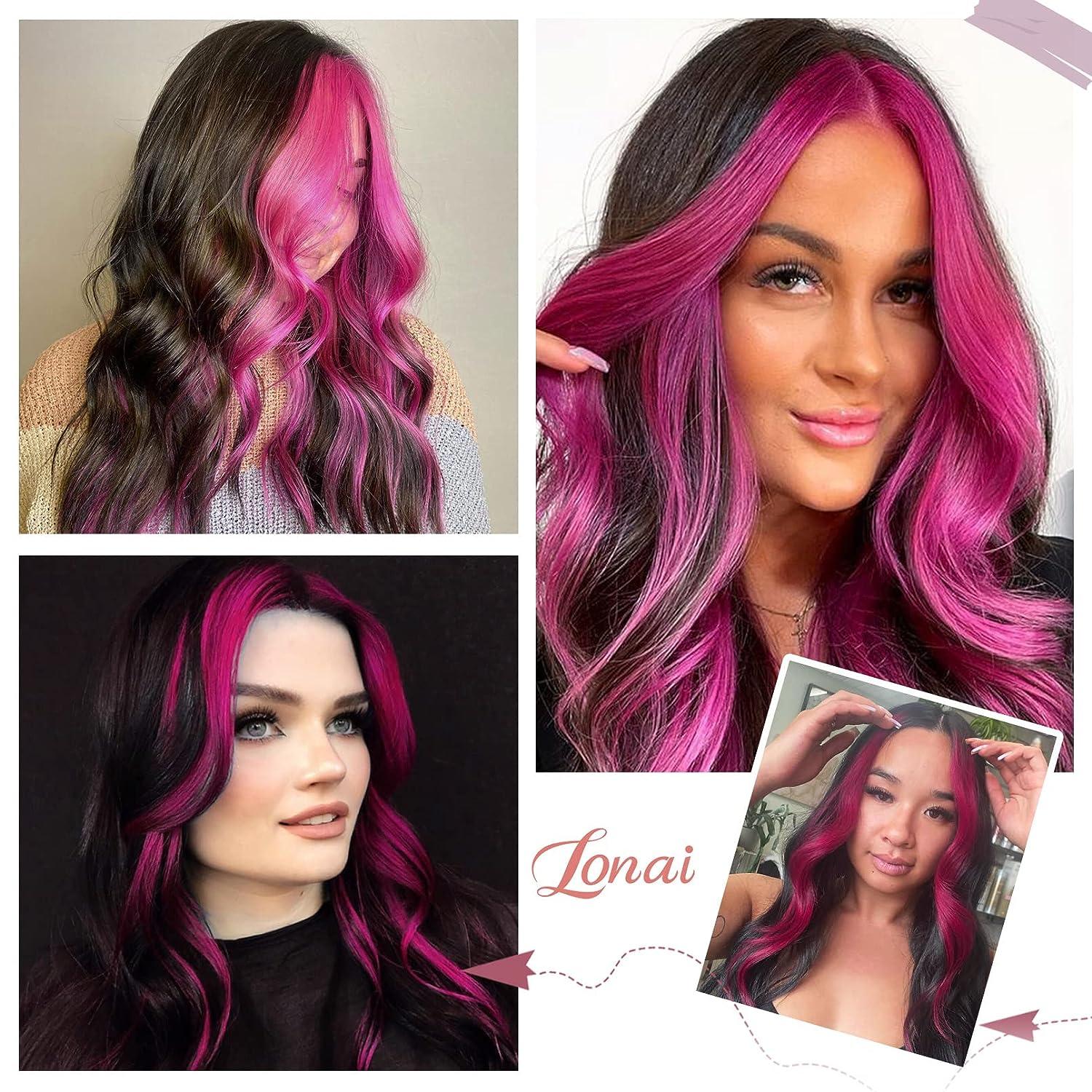 Hot Pink Hair Highlights