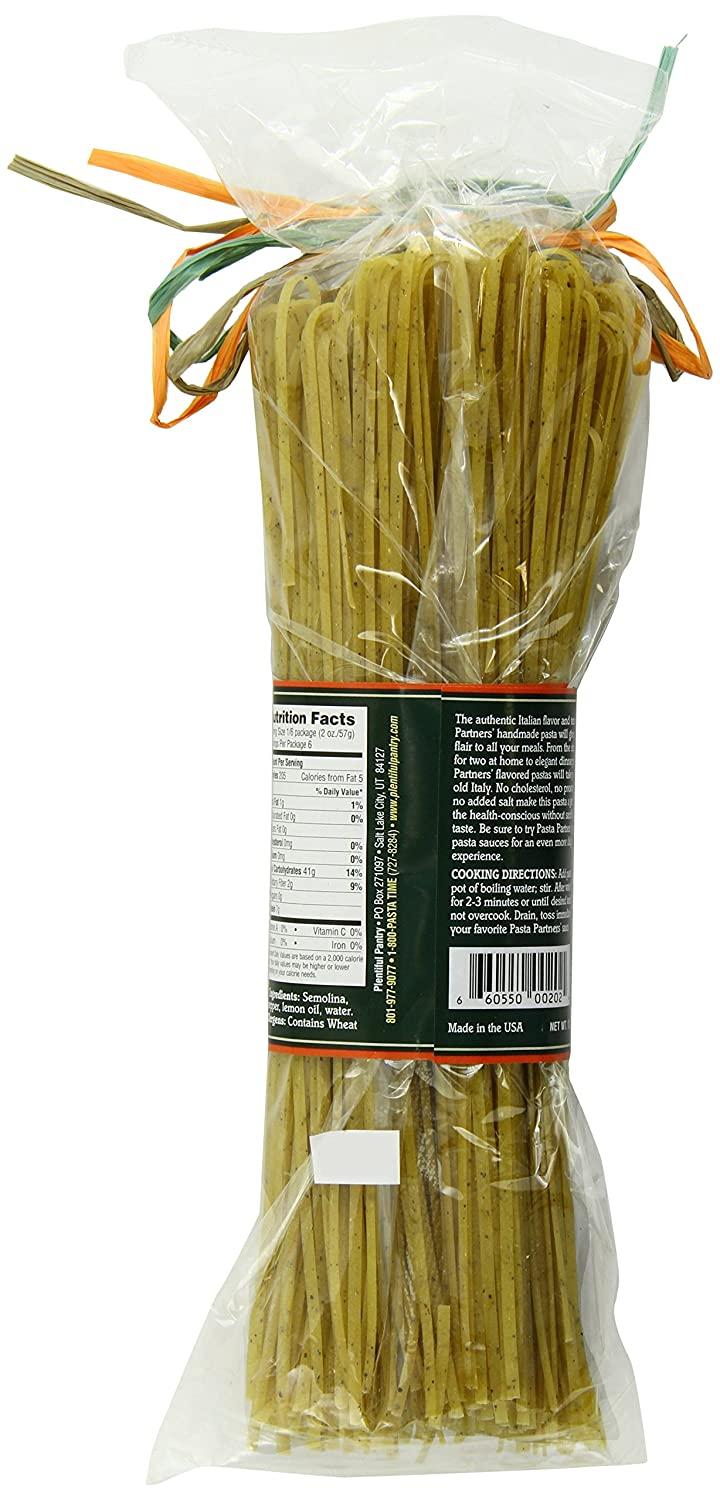 Pasta Partners Handmade Lemon Pepper Linguini Pasta 12 oz - Quick Cook ...