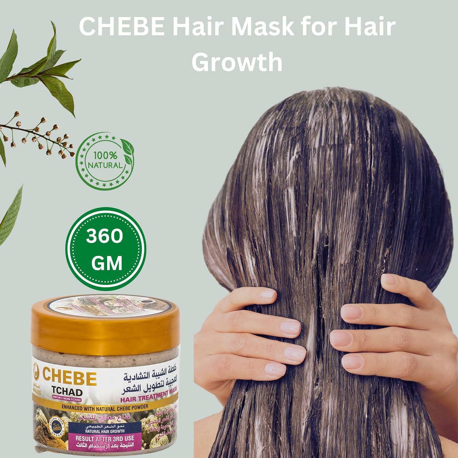 AMALICO Chebe Powder Hair Treatment Mask - 100% Natural for Hair Growth ...
