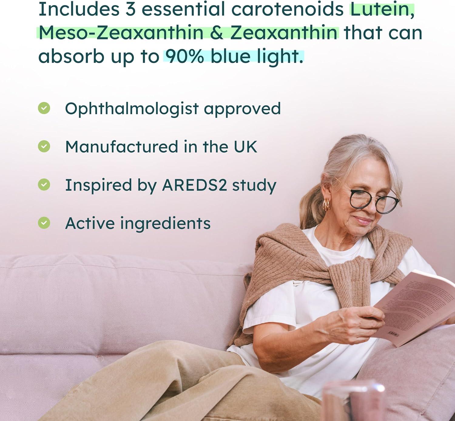 Eyesight Plus AREDS2 Formula Vitamins - 60 Capsules - Vegan Supplement ...