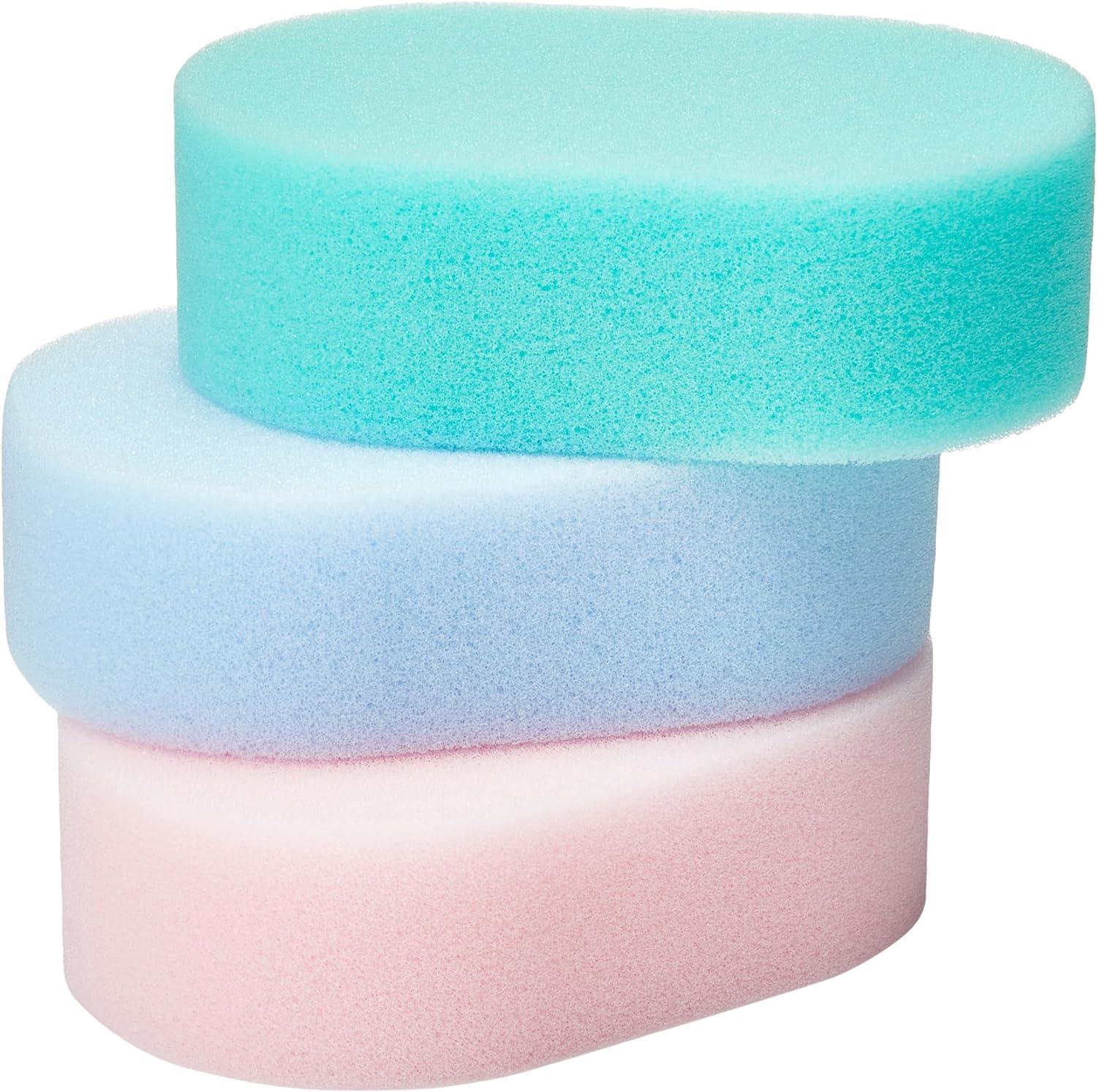 Meridiana Standard Bath Sponge Assorted Color (Pack of 2) 3 Count (Pack ...